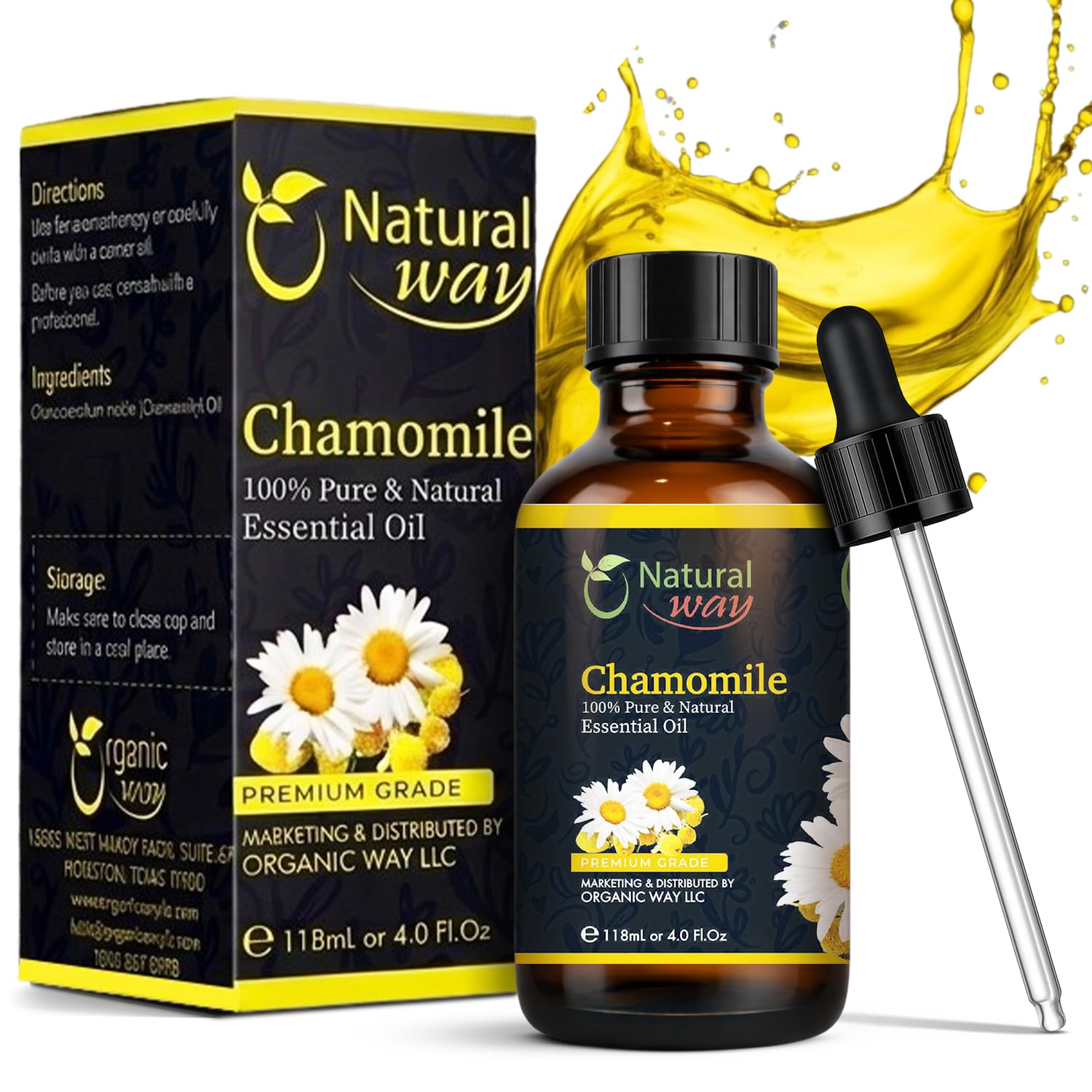 pure chamomile essential oil
