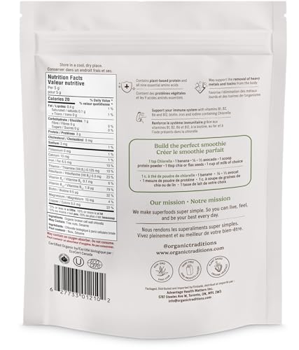 pure chlorella powder for detox