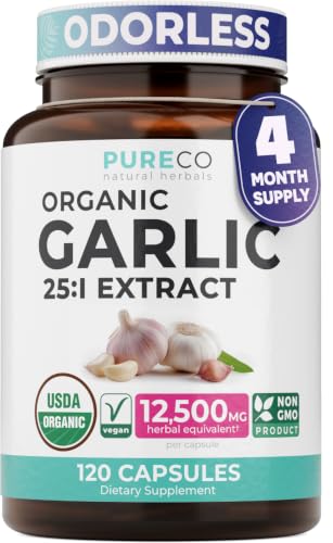 PURE CO Organic Garlic capsules