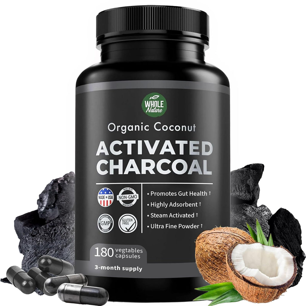 Pure Coconut activated charcoal capsules