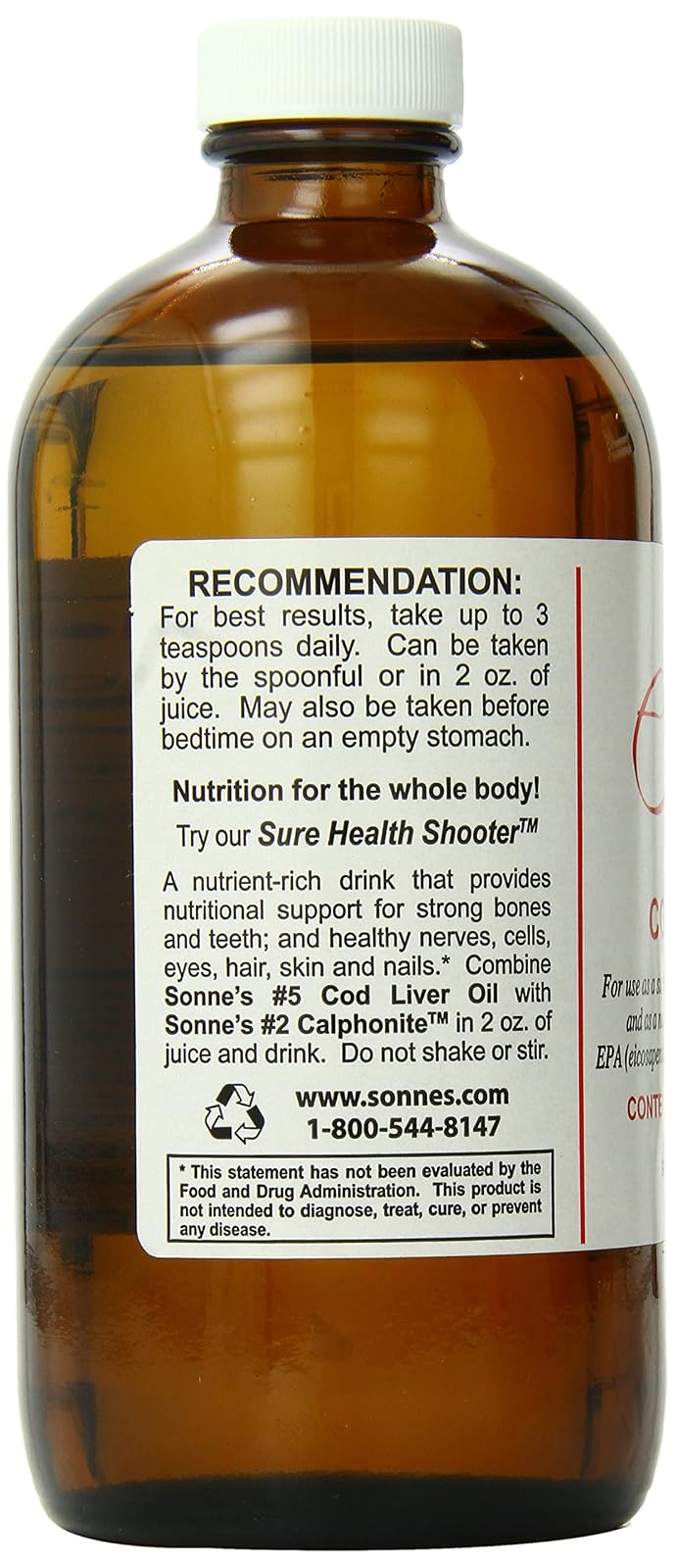Pure cod liver oil supplement