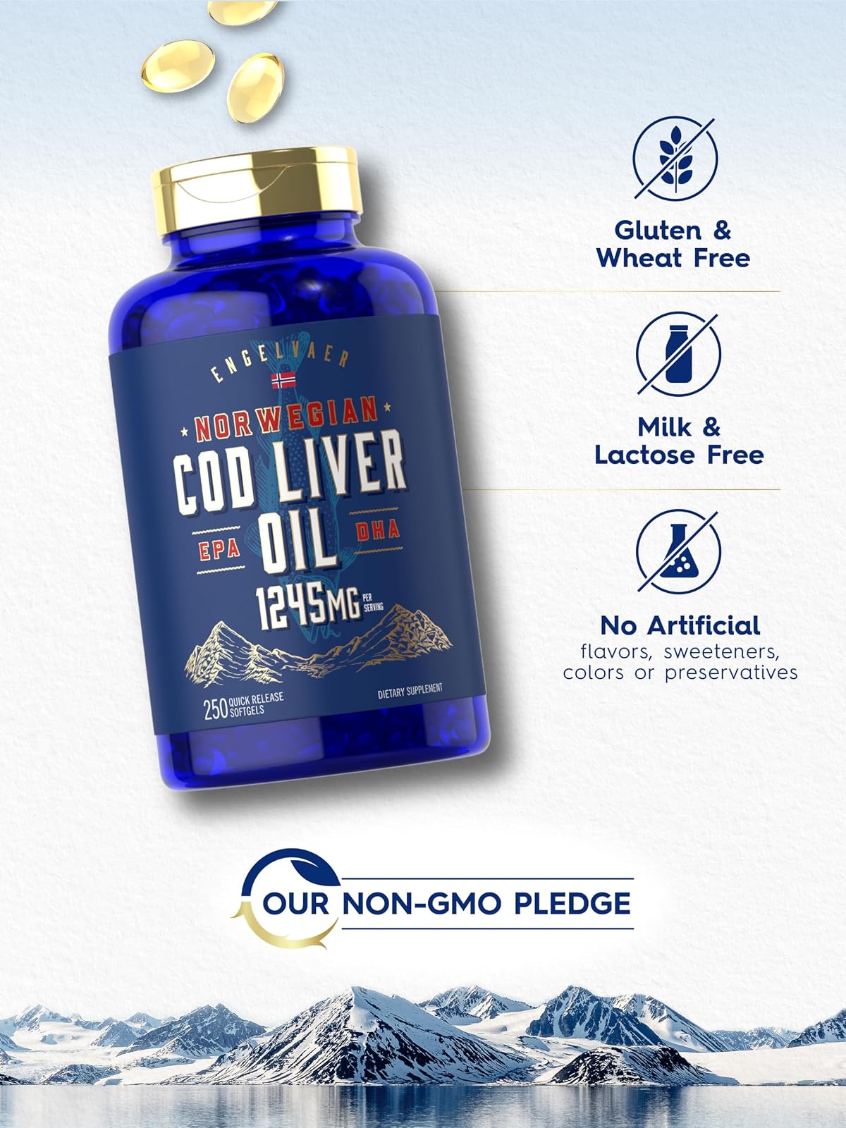 pure cod liver oil supplement