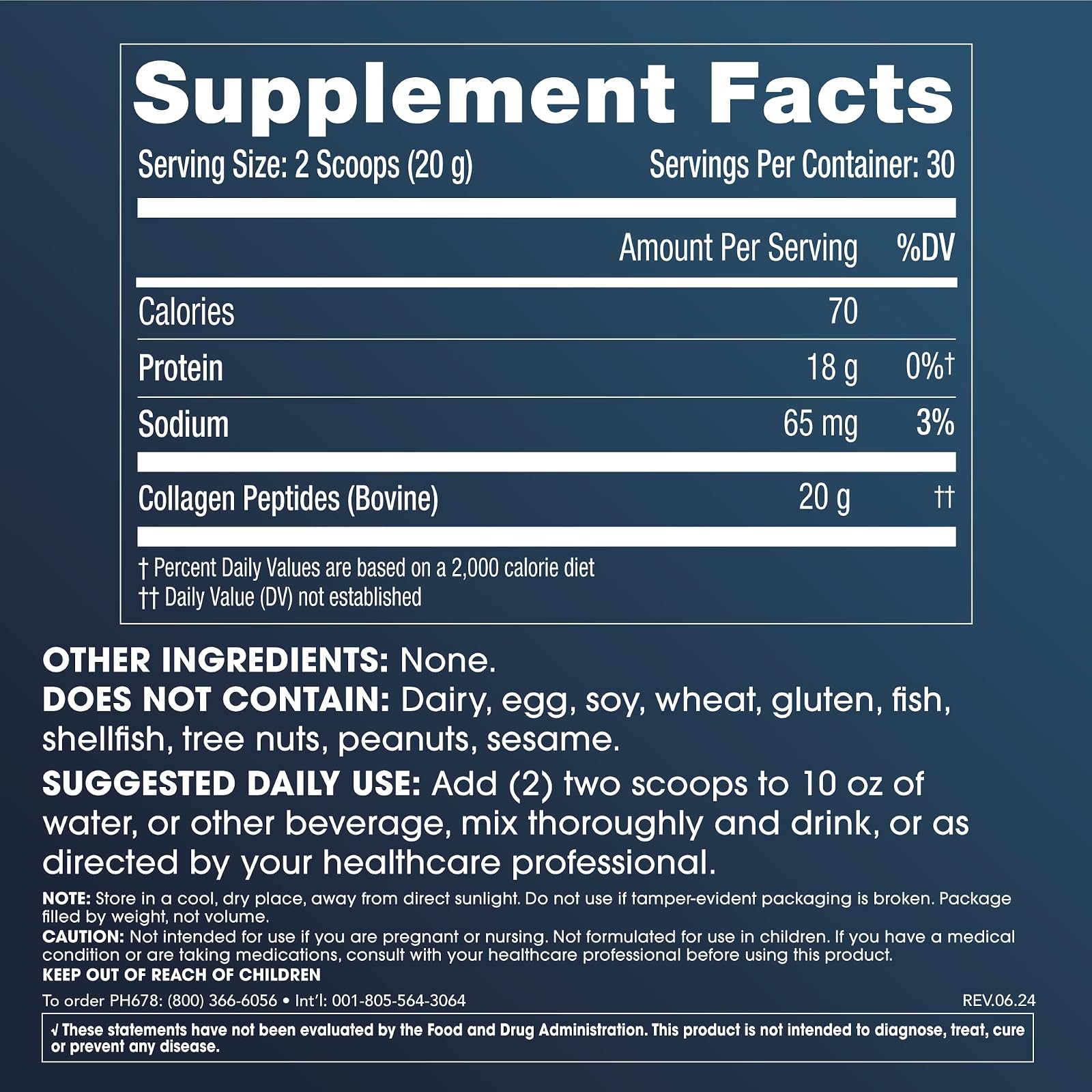 Pure collagen powder for joint health