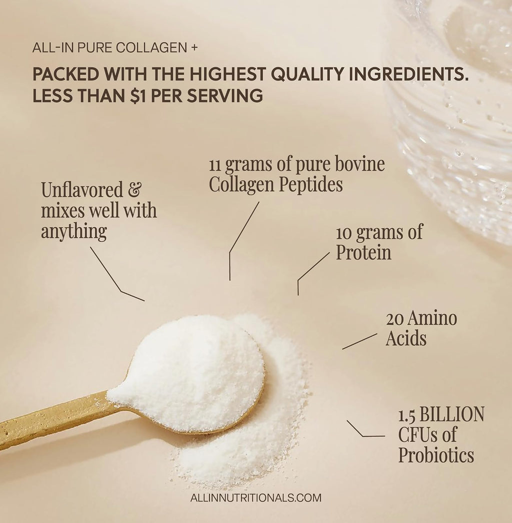 Pure collagen with probiotics formula