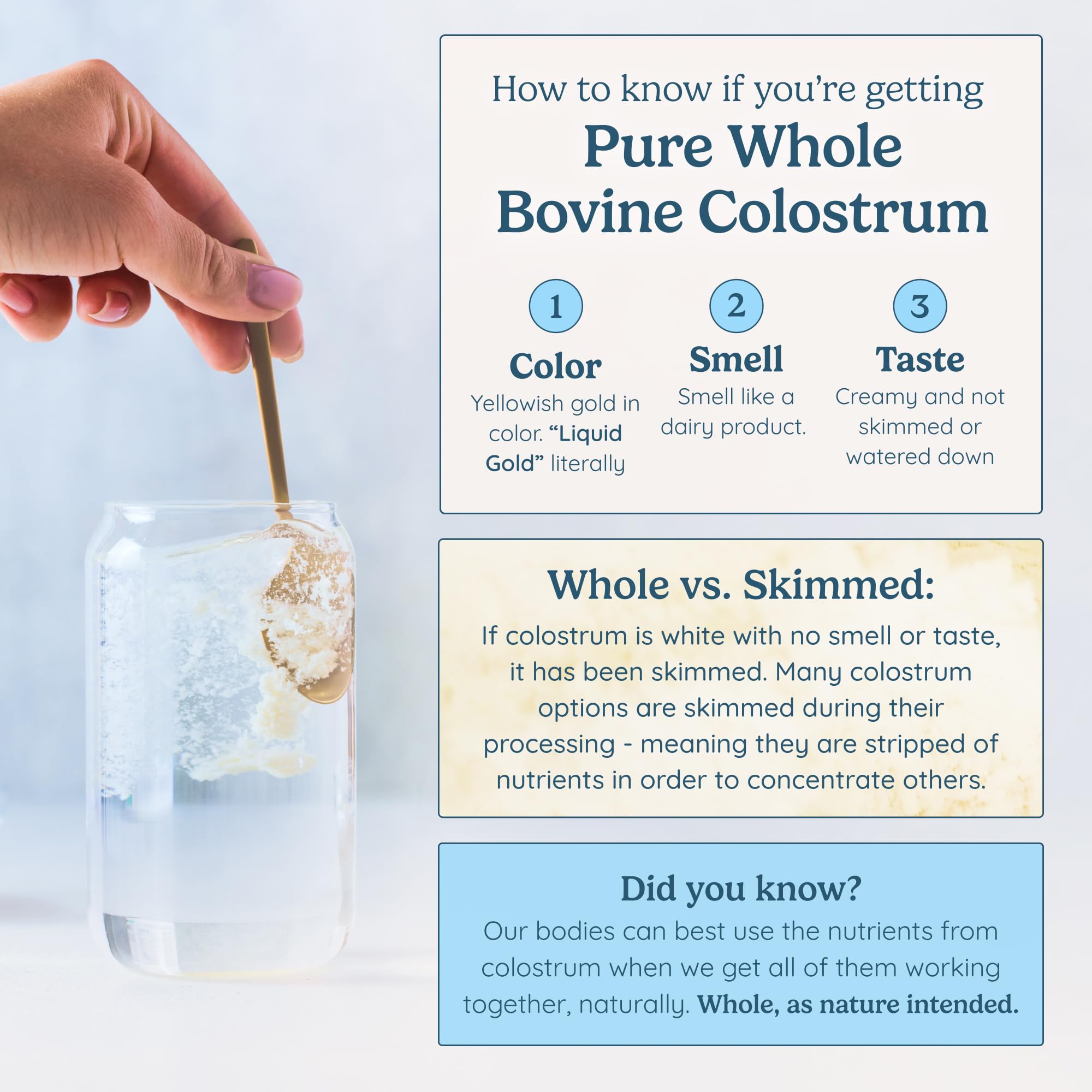 pure colostrum powder for vitality