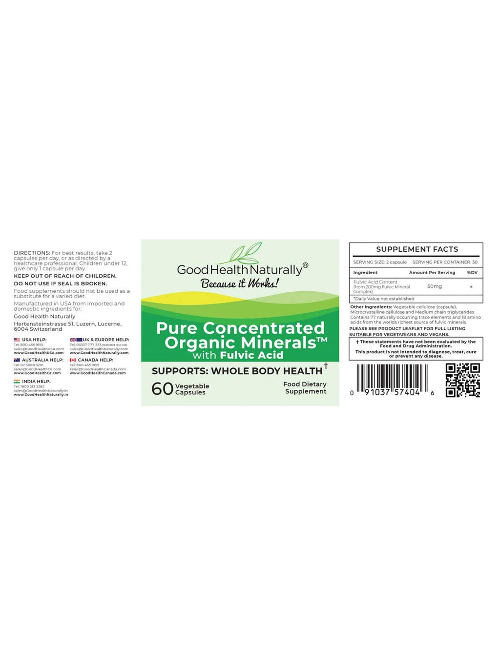 pure concentrated trace minerals