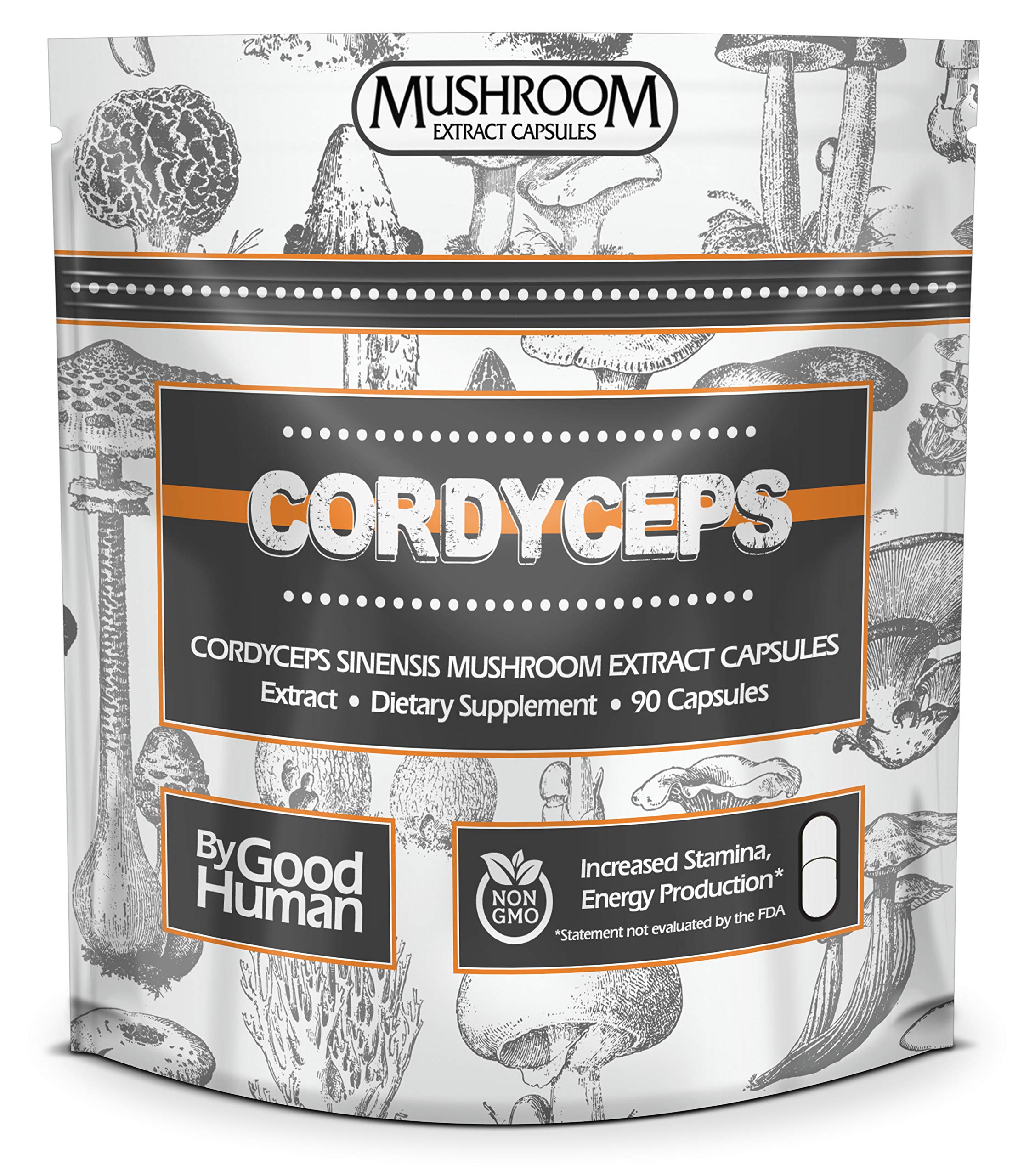 pure cordyceps mushroom capsules for energy