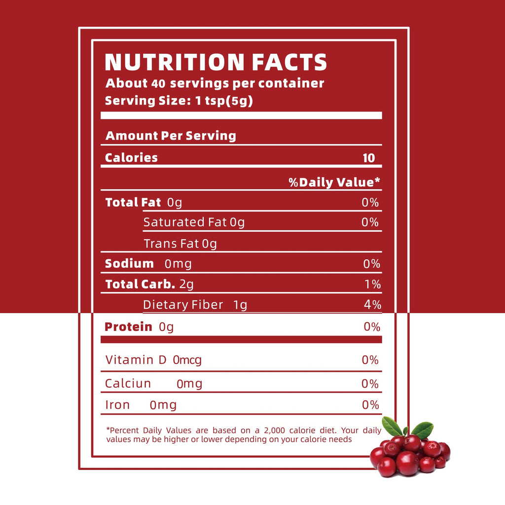 pure cranberry extract for detox