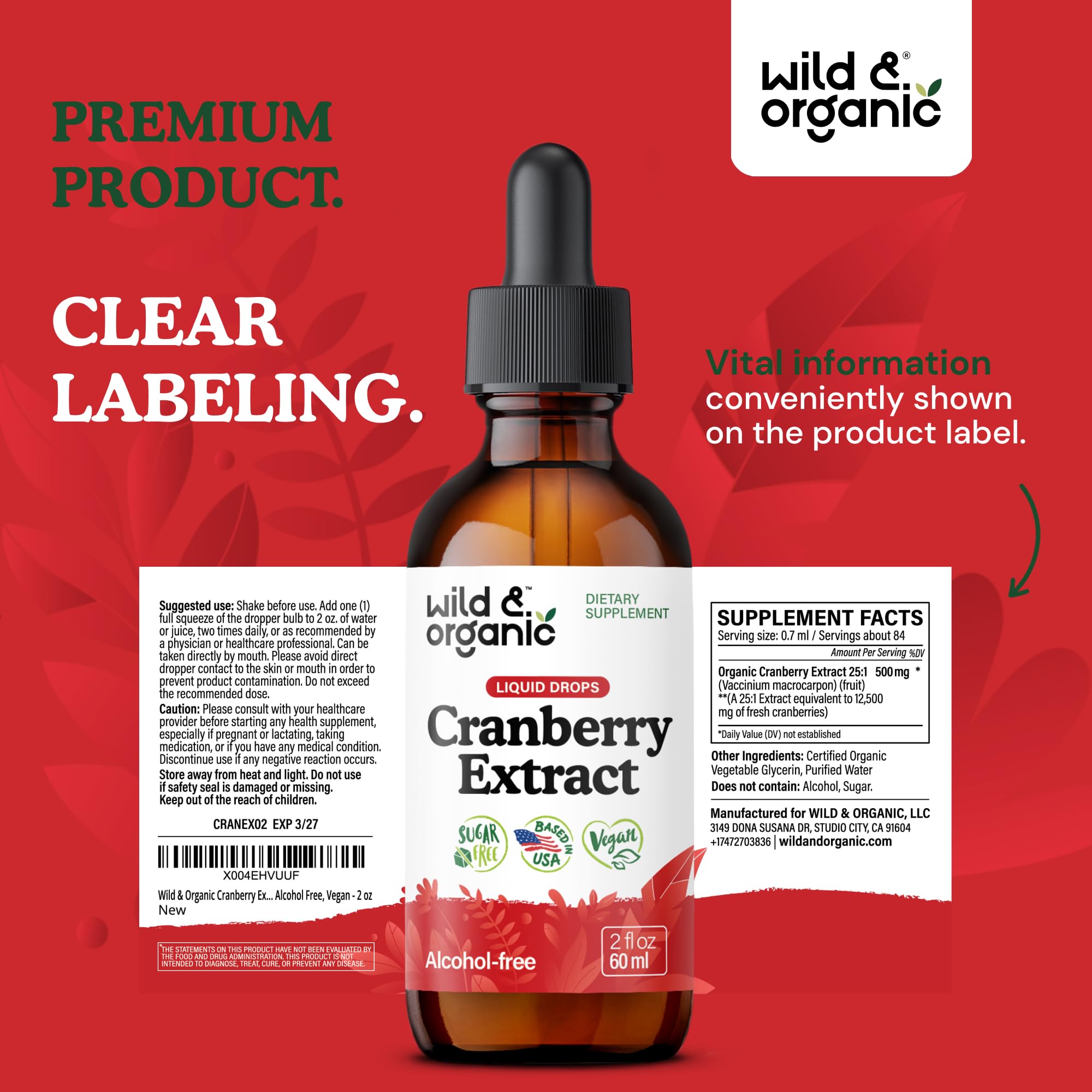 pure cranberry extract for vitality