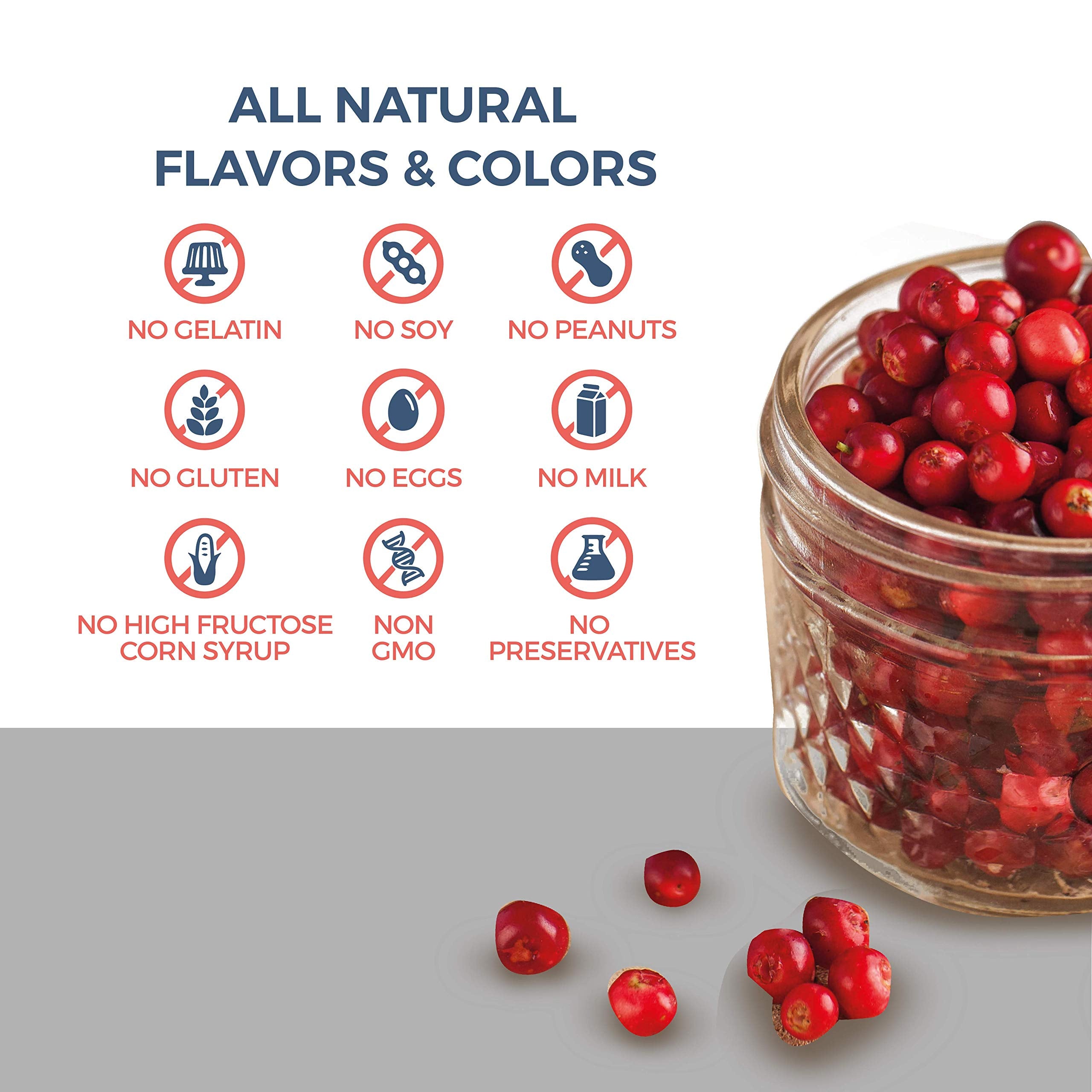 Pure cranberry extract supplements for wellness