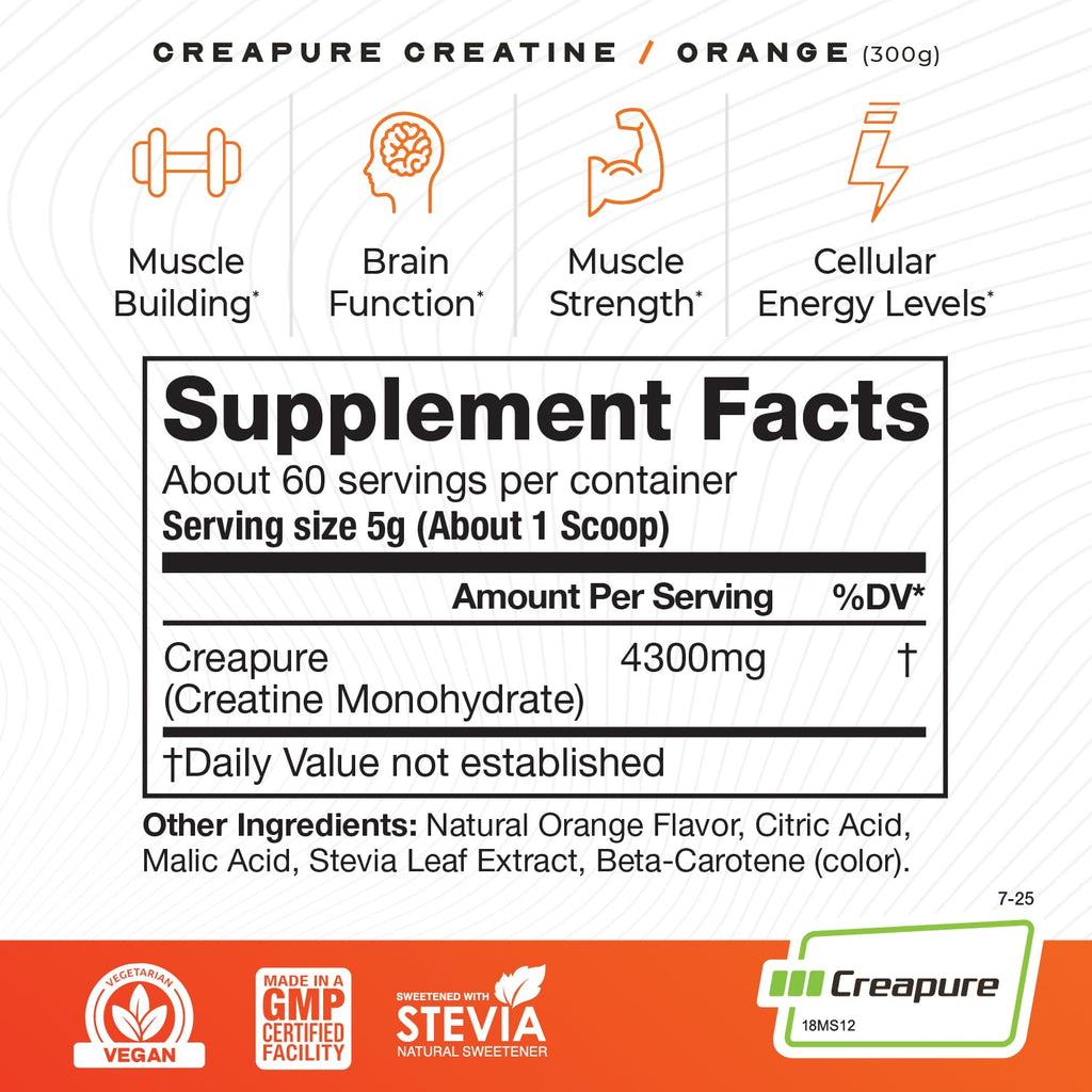 pure Creapure creatine supplement