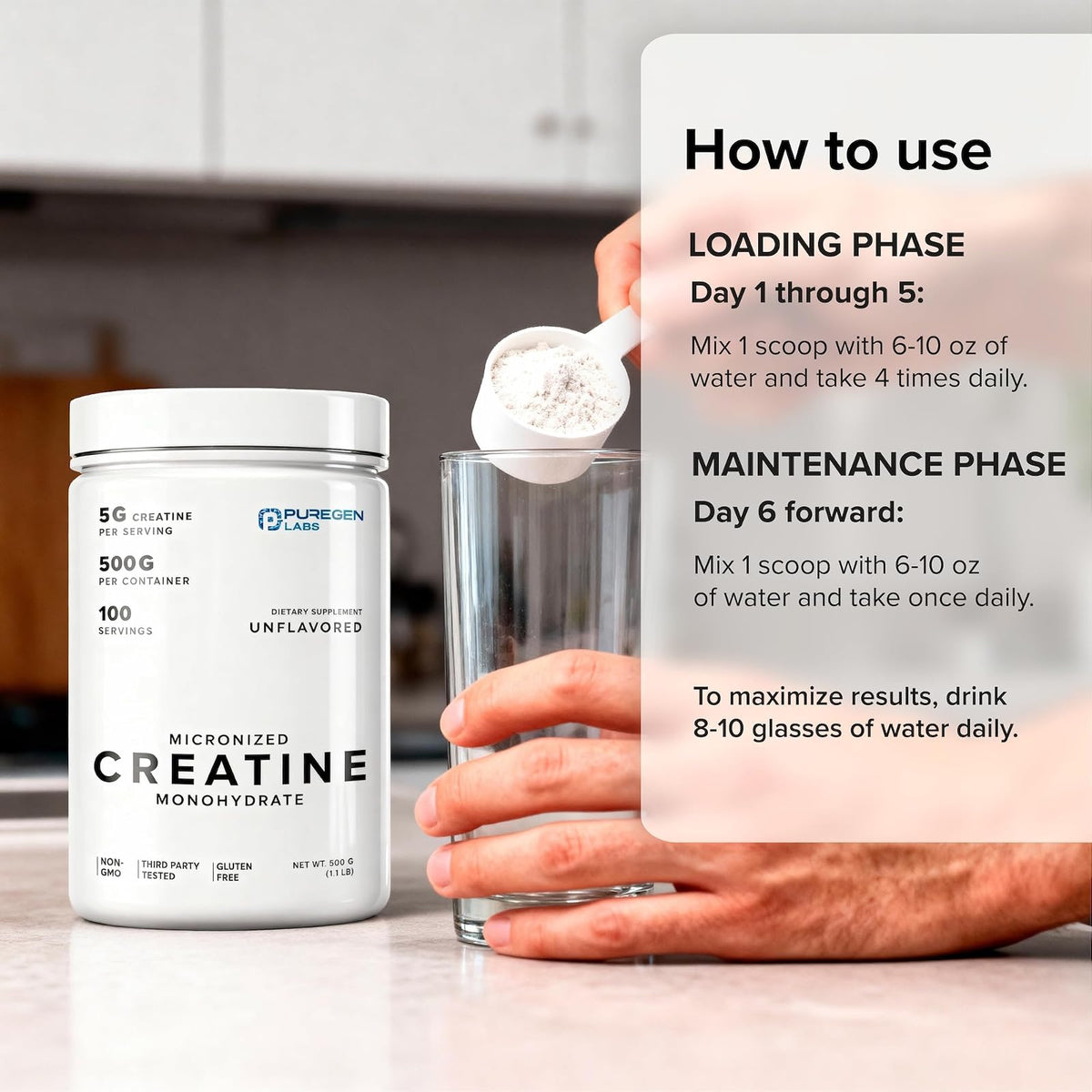 pure creatine for enhanced performance