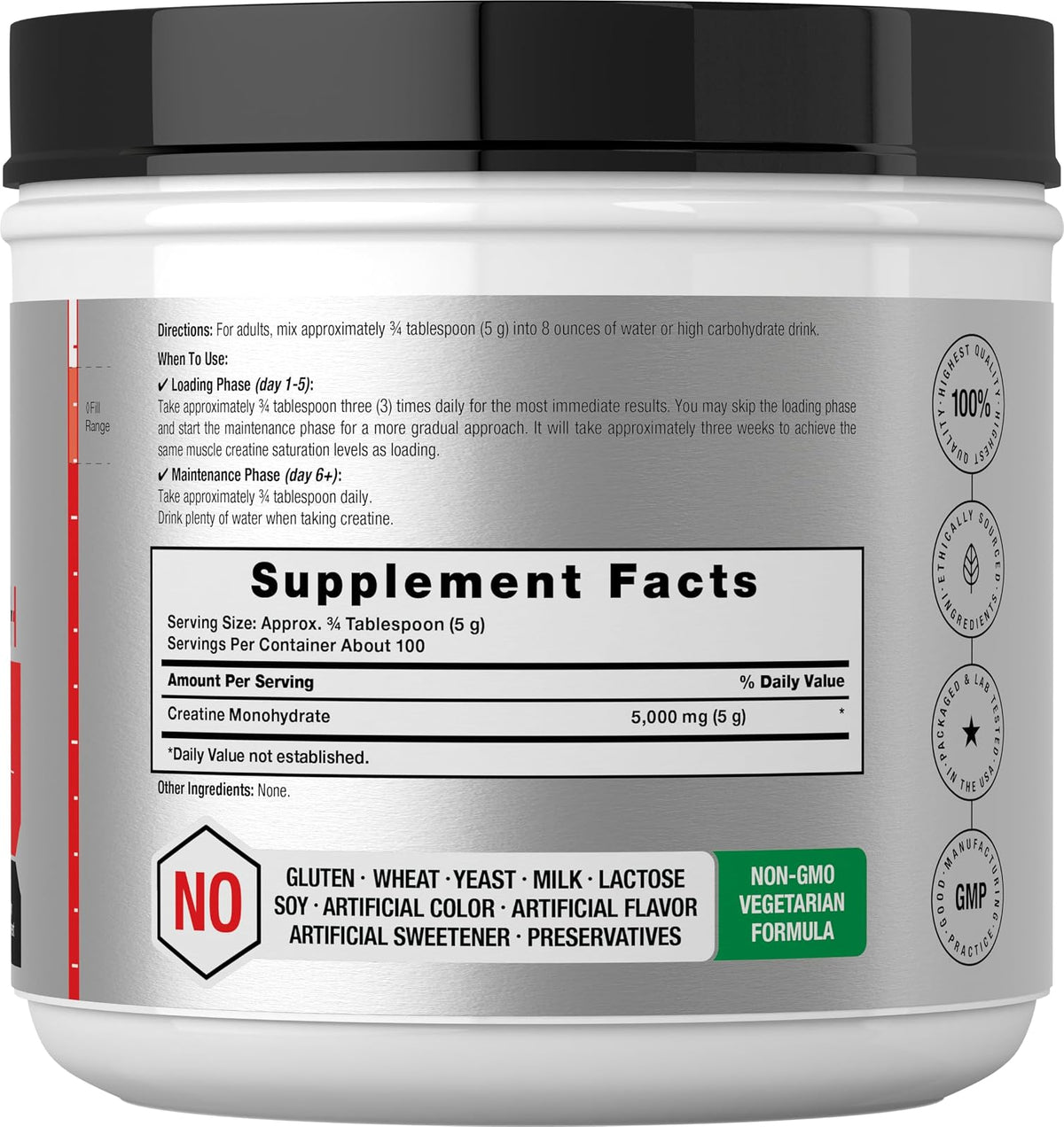 pure creatine for muscle gain