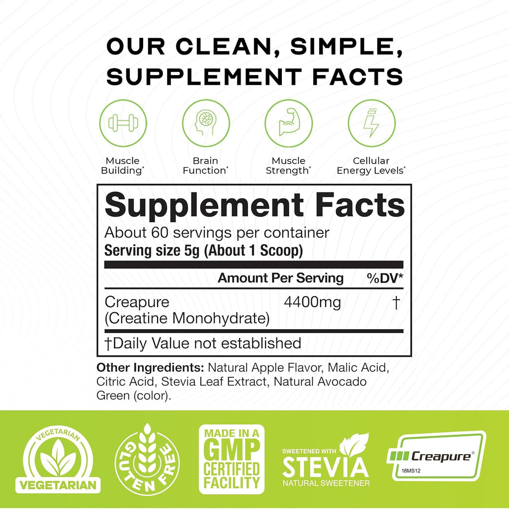 pure creatine for muscle growth