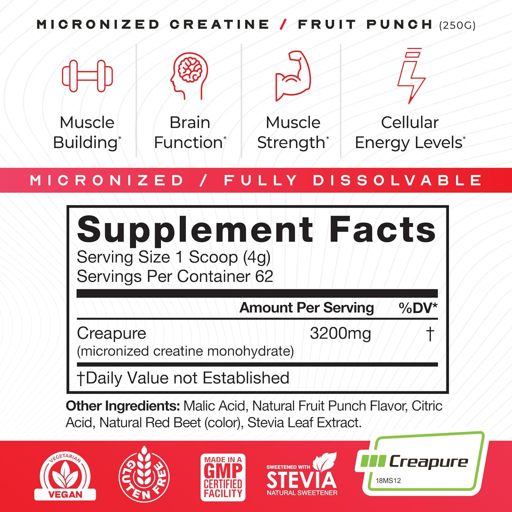 pure creatine for muscle growth