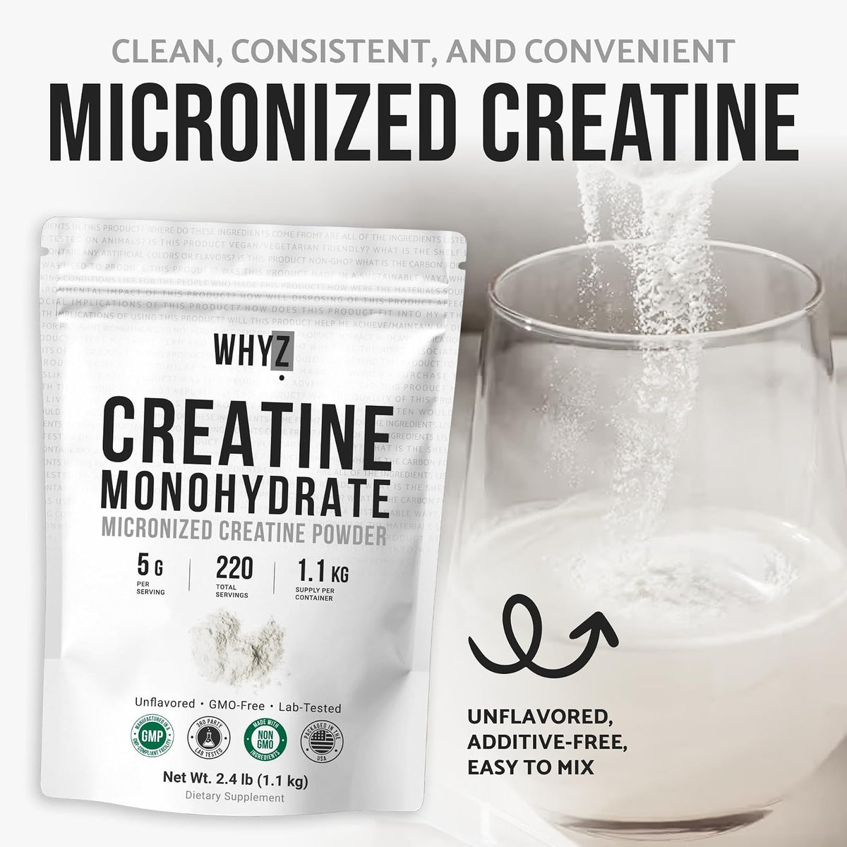 Pure creatine for post-workout recovery