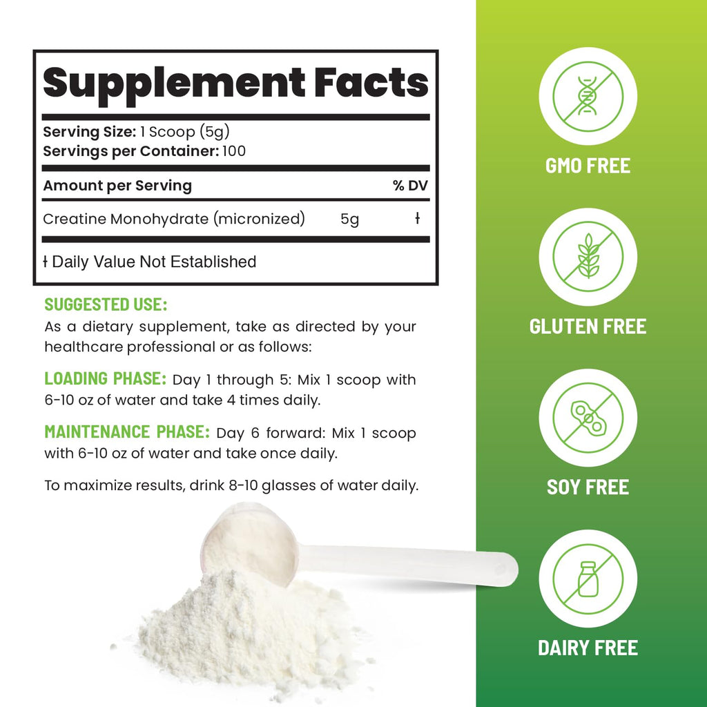 pure creatine monohydrate for energy