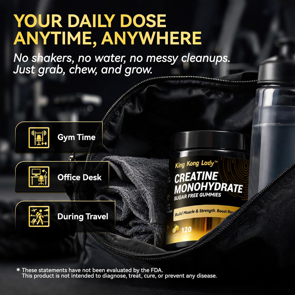 Pure creatine monohydrate for strength training