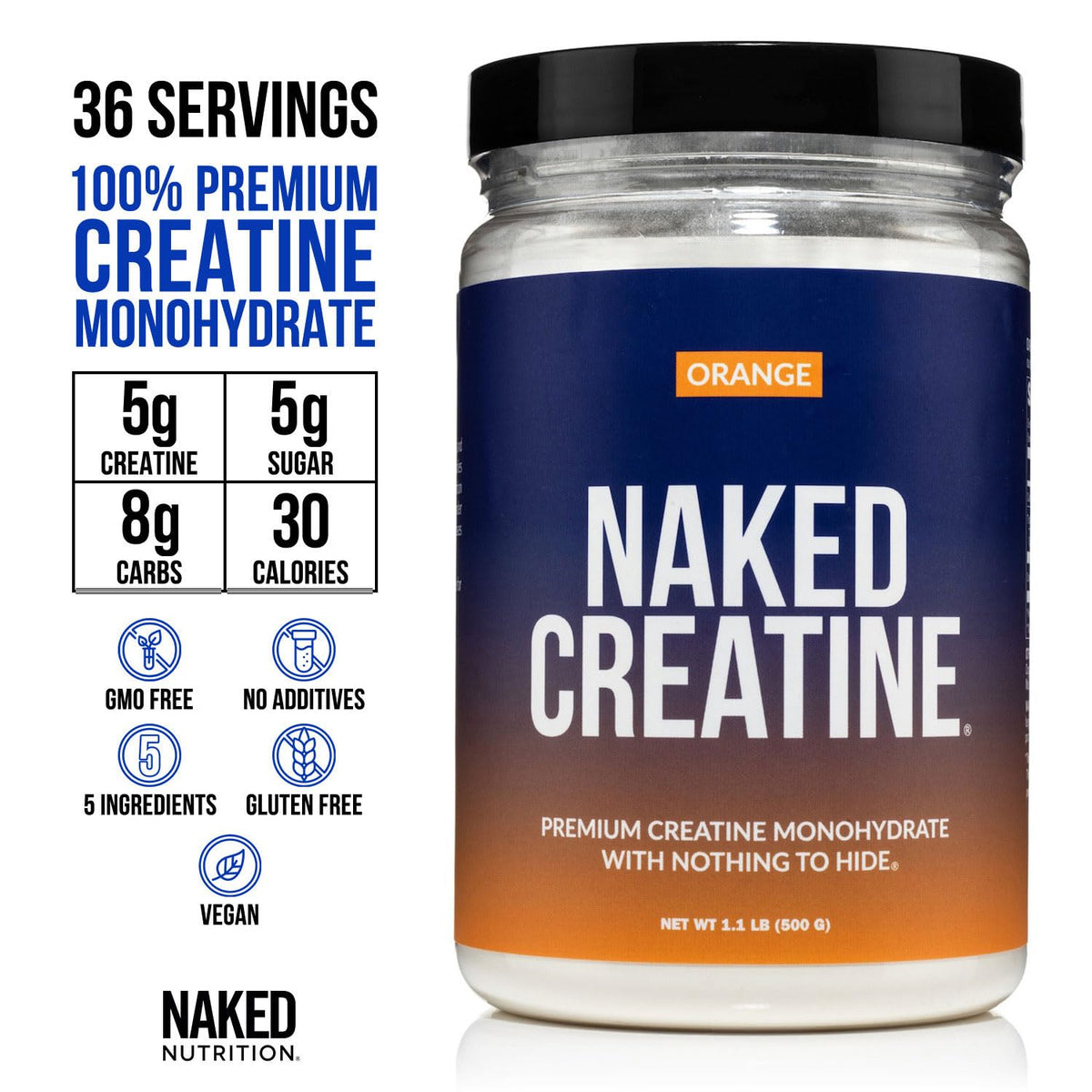pure creatine monohydrate powder supplement
