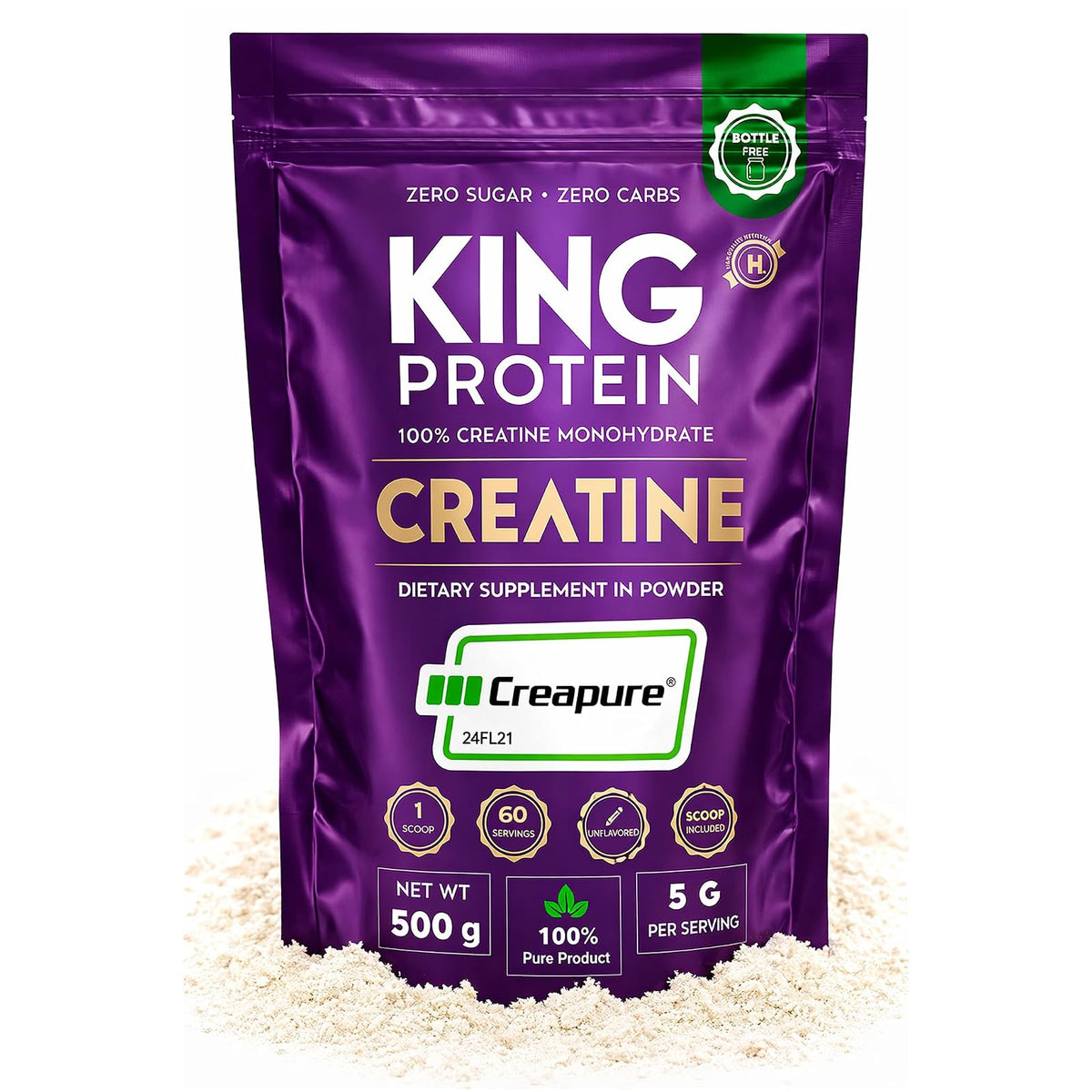 pure creatine monohydrate powder