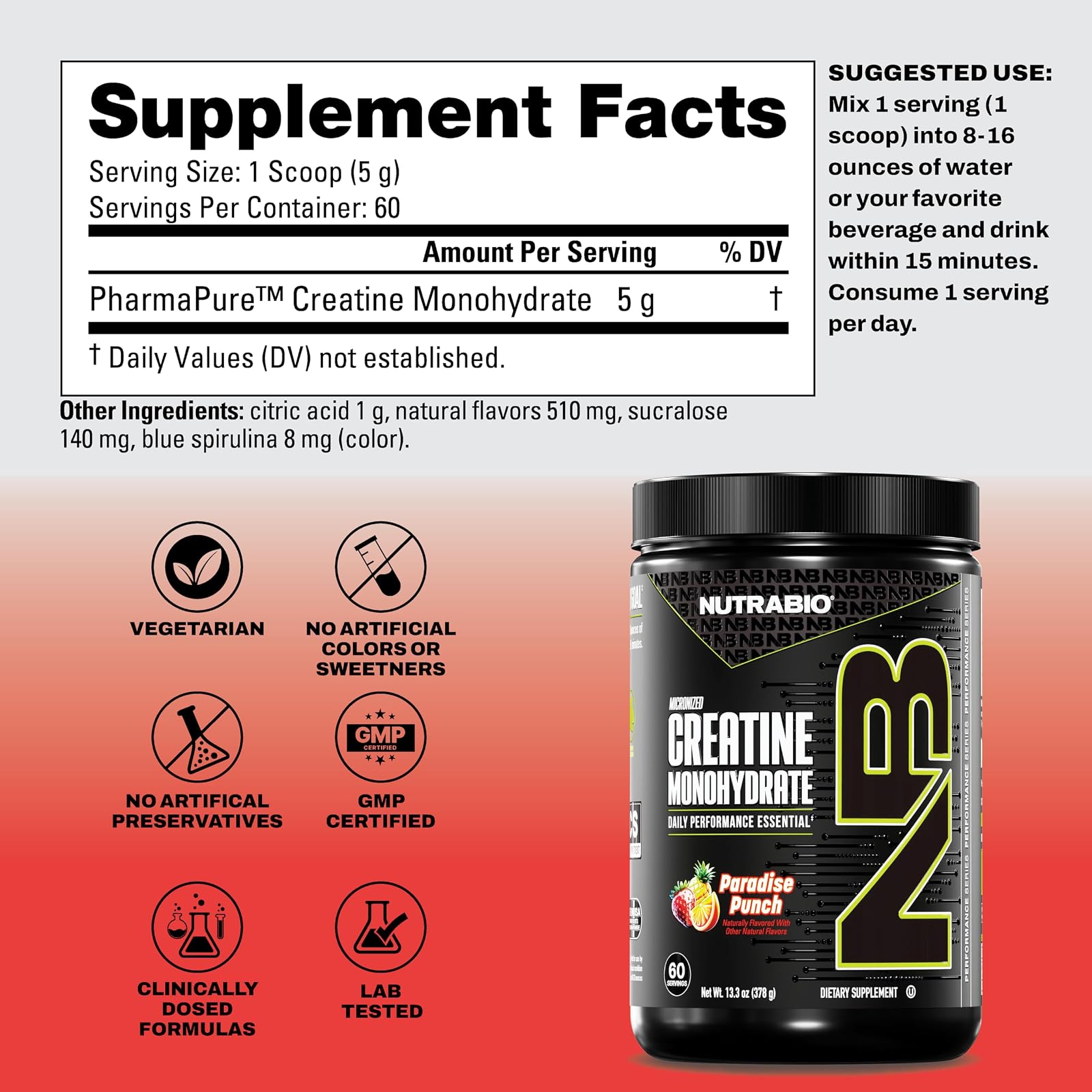 pure creatine monohydrate supplement