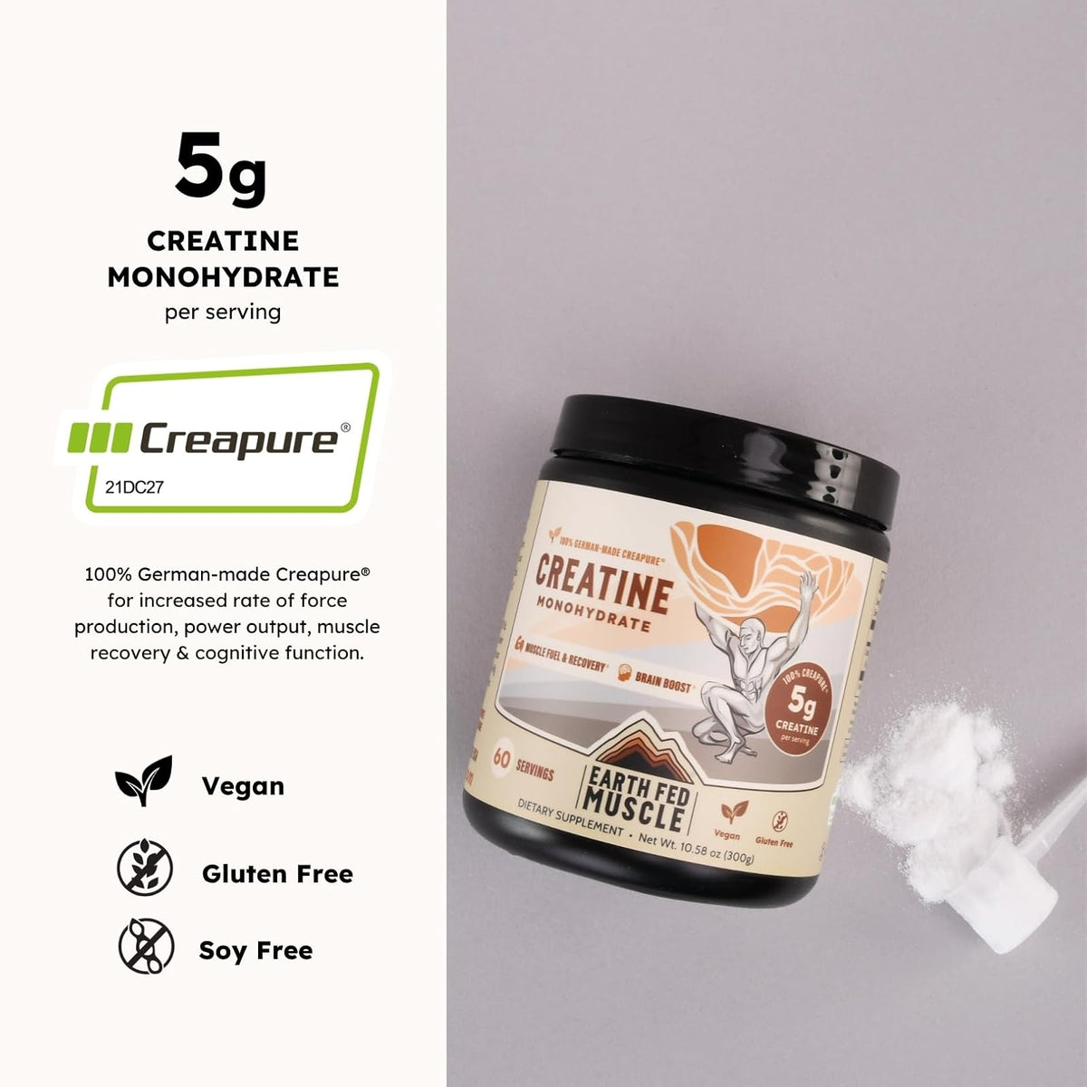 pure creatine monohydrate supplement
