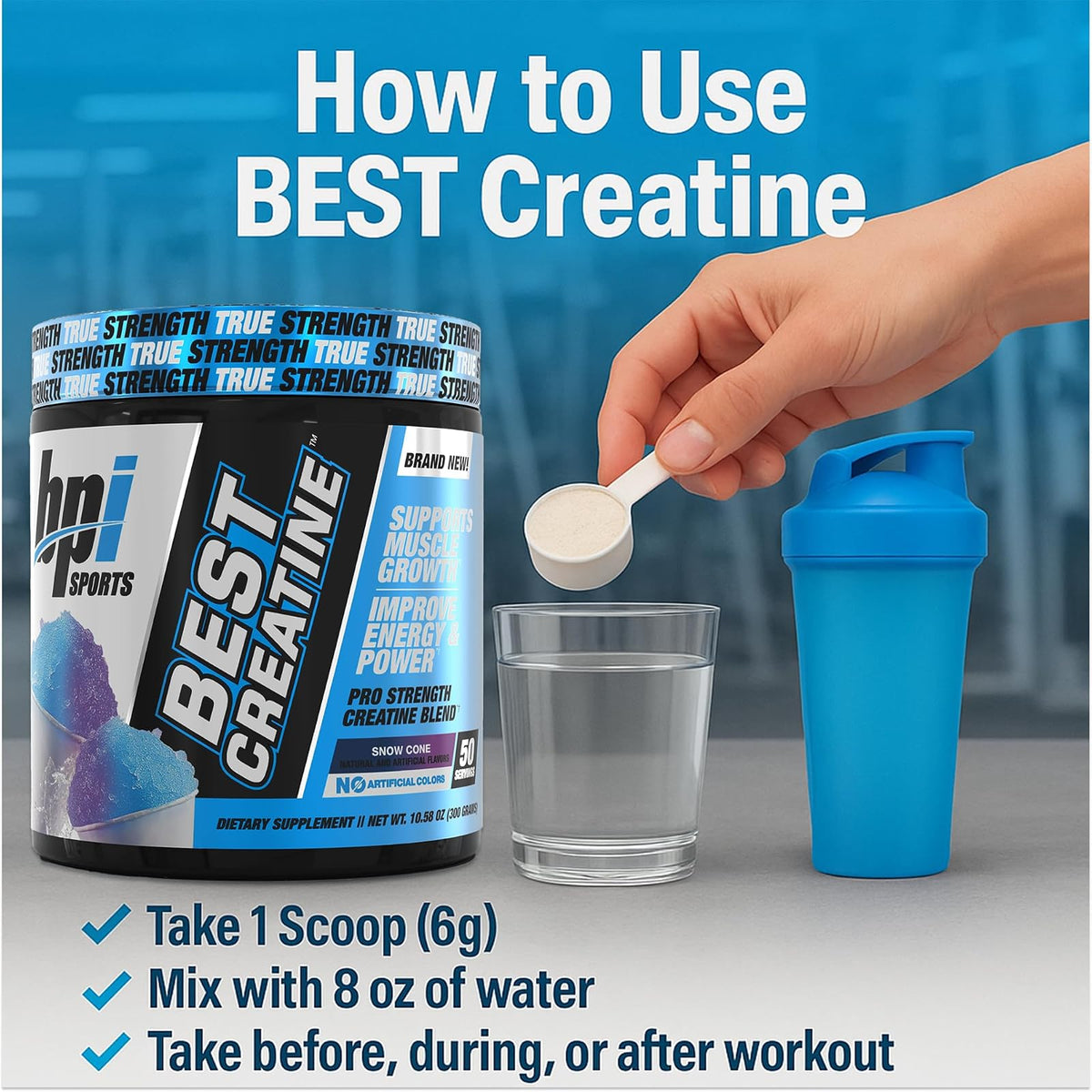 pure creatine monohydrate supplement