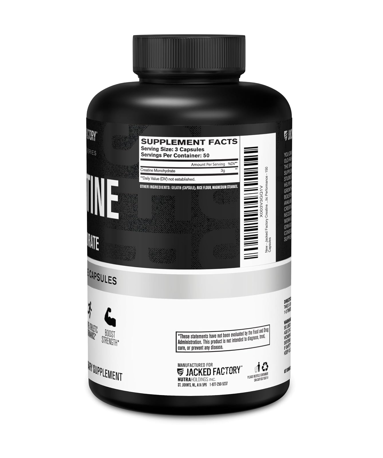 pure creatine monohydrate supplement