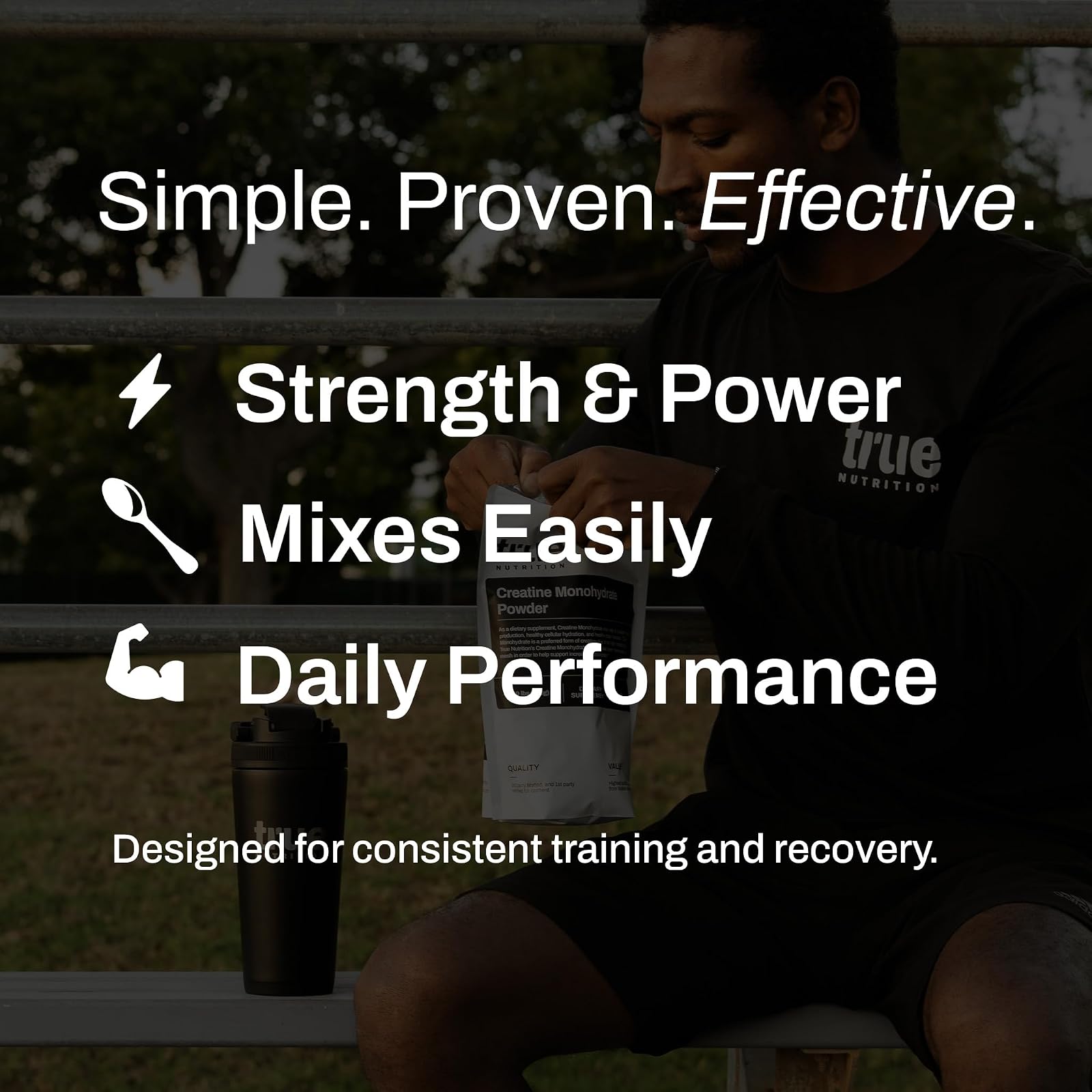 pure creatine monohydrate supplement
