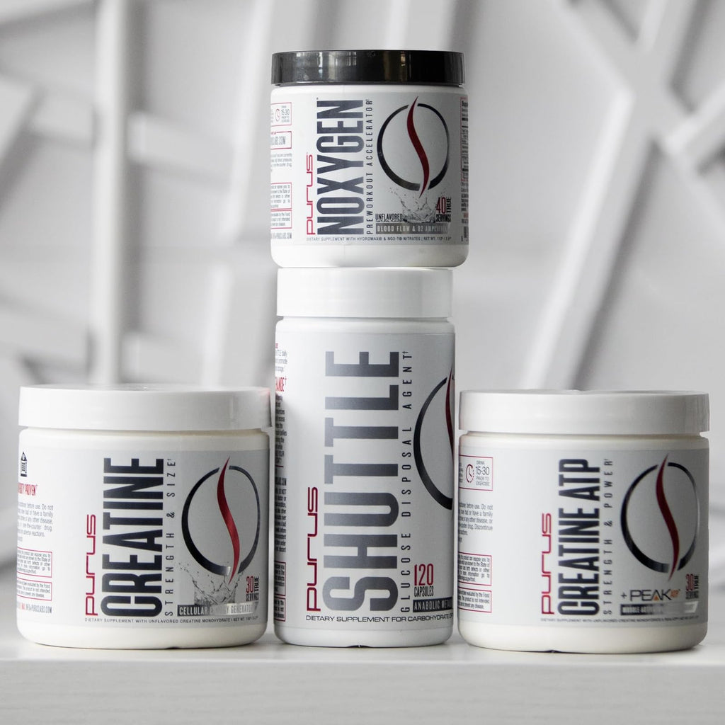 Pure creatine powder for athletes and fitness