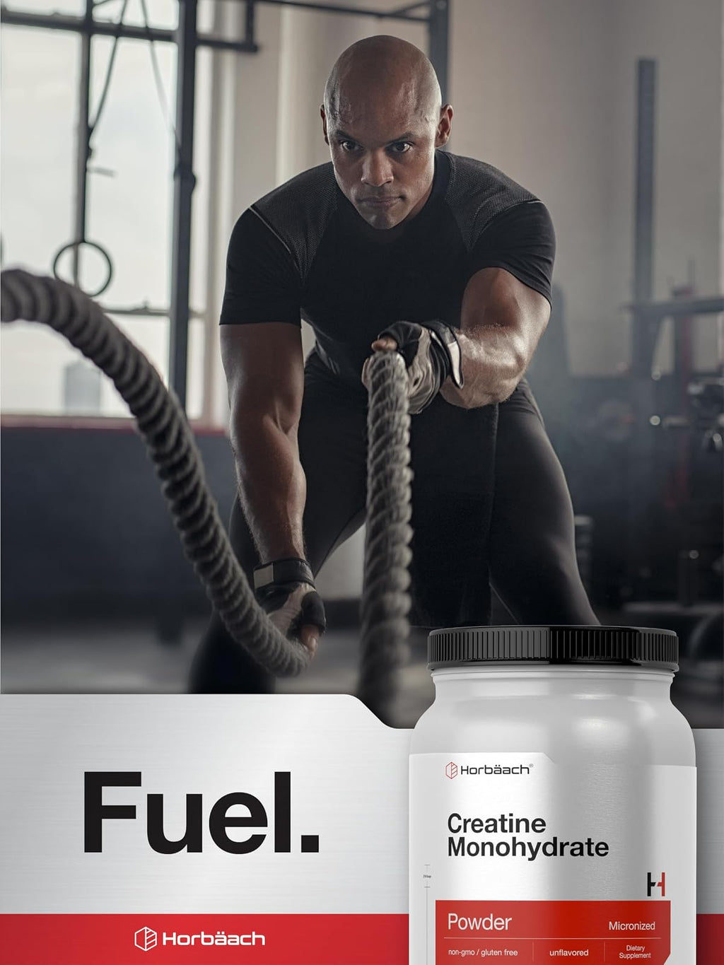 Pure creatine powder for athletes