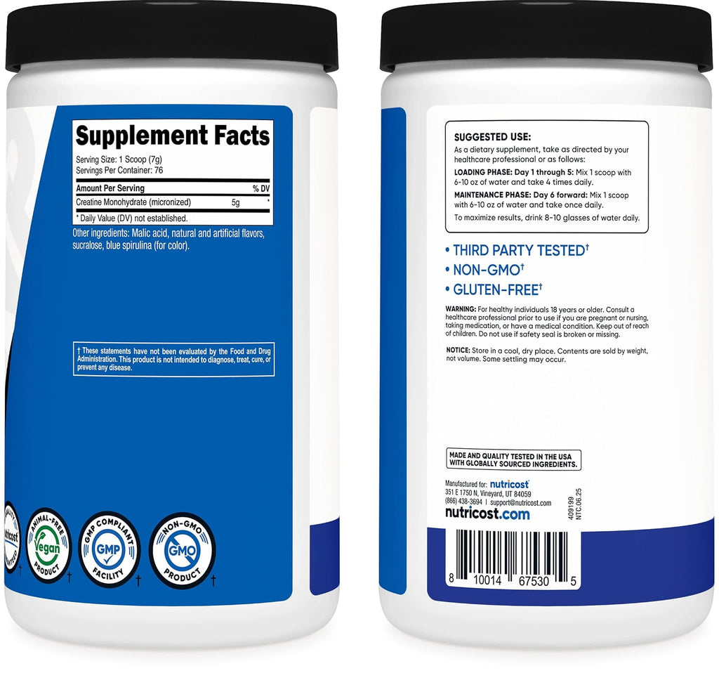 pure creatine powder for workouts