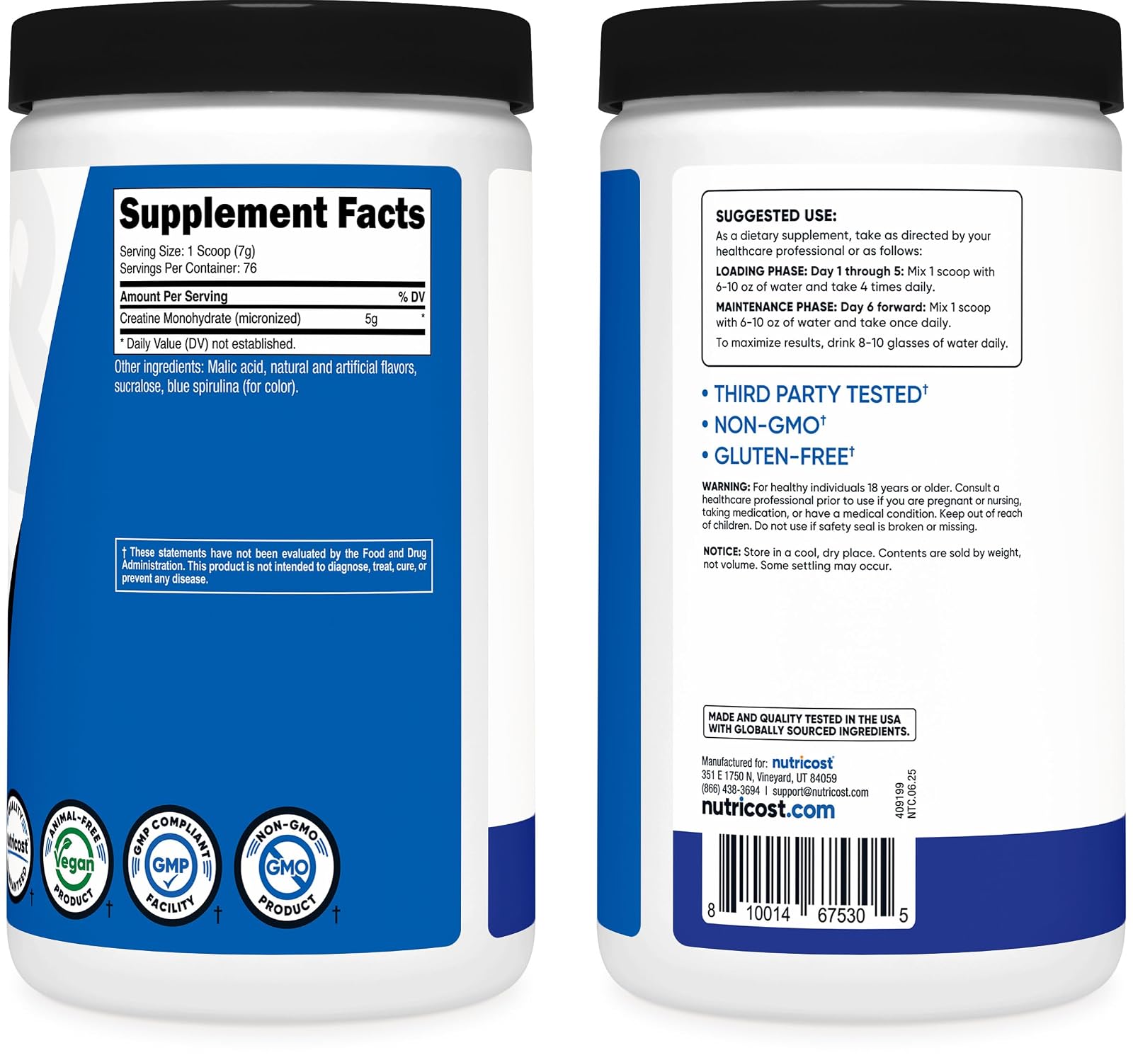 pure creatine powder for workouts