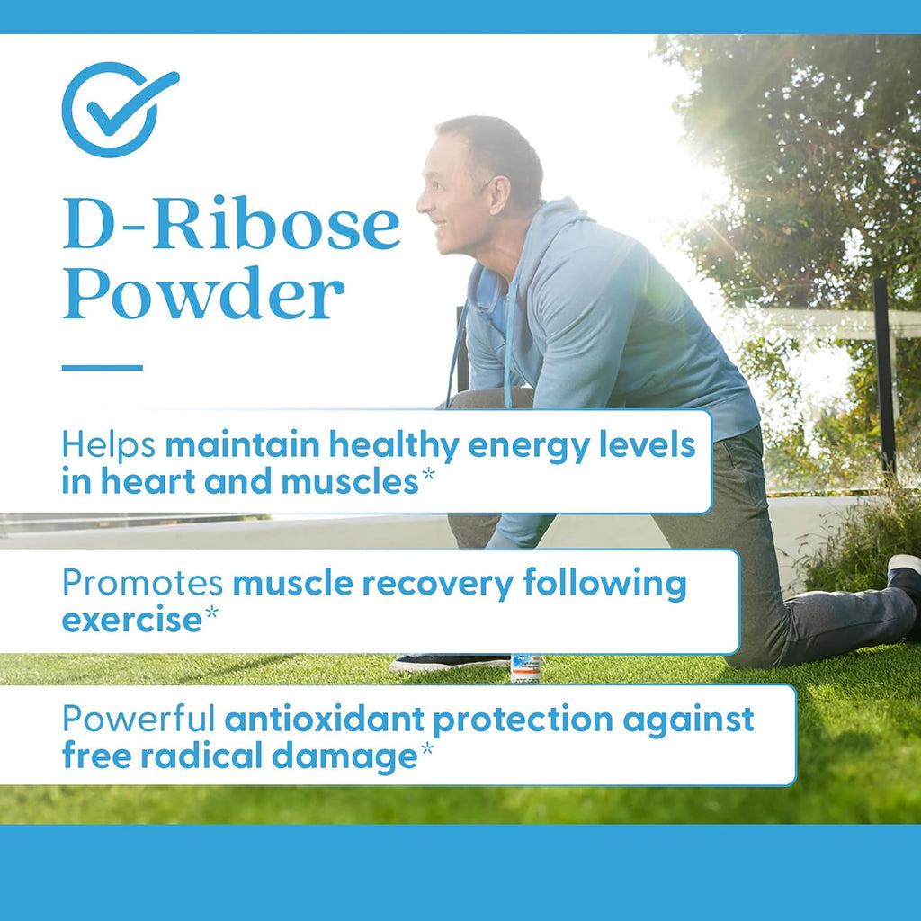 Pure D ribose powder for muscle recovery