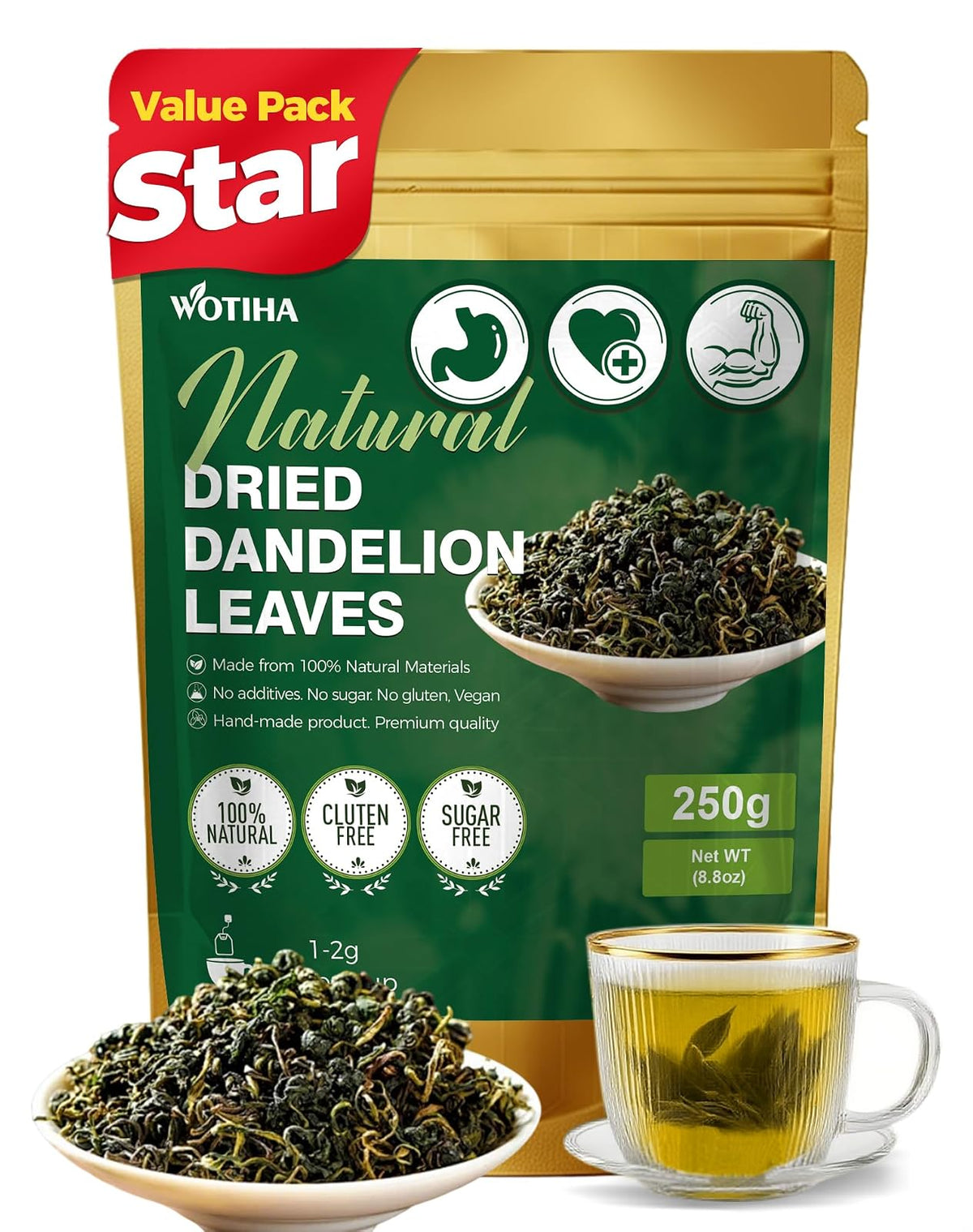pure dandelion leaf tea