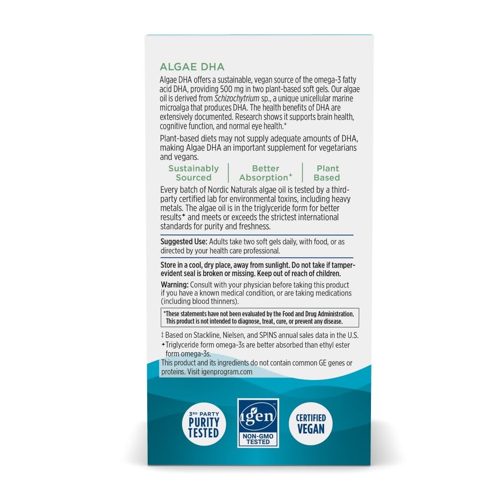 Pure DHA softgels for daily nutrition