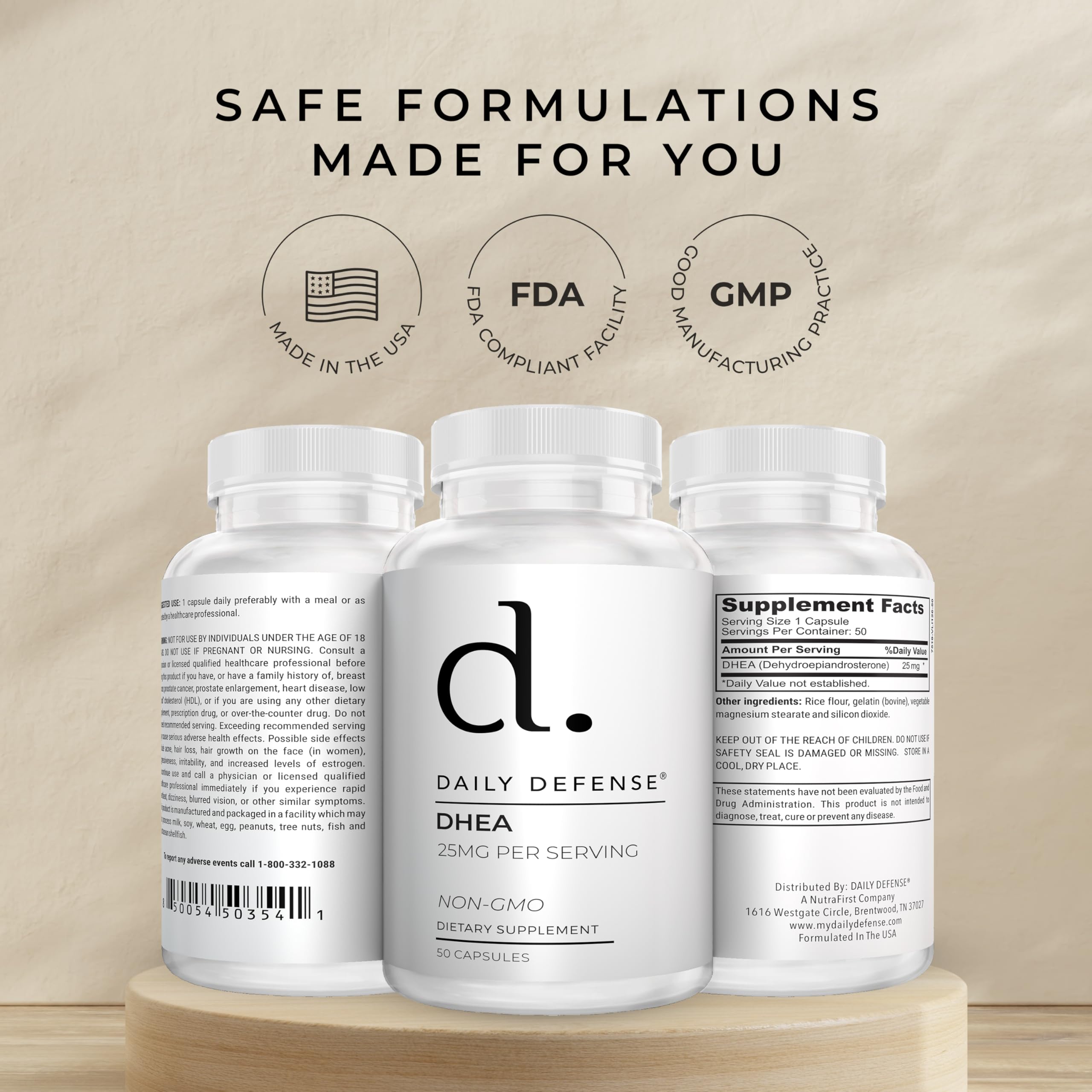 Pure DHEA for daily energy support
