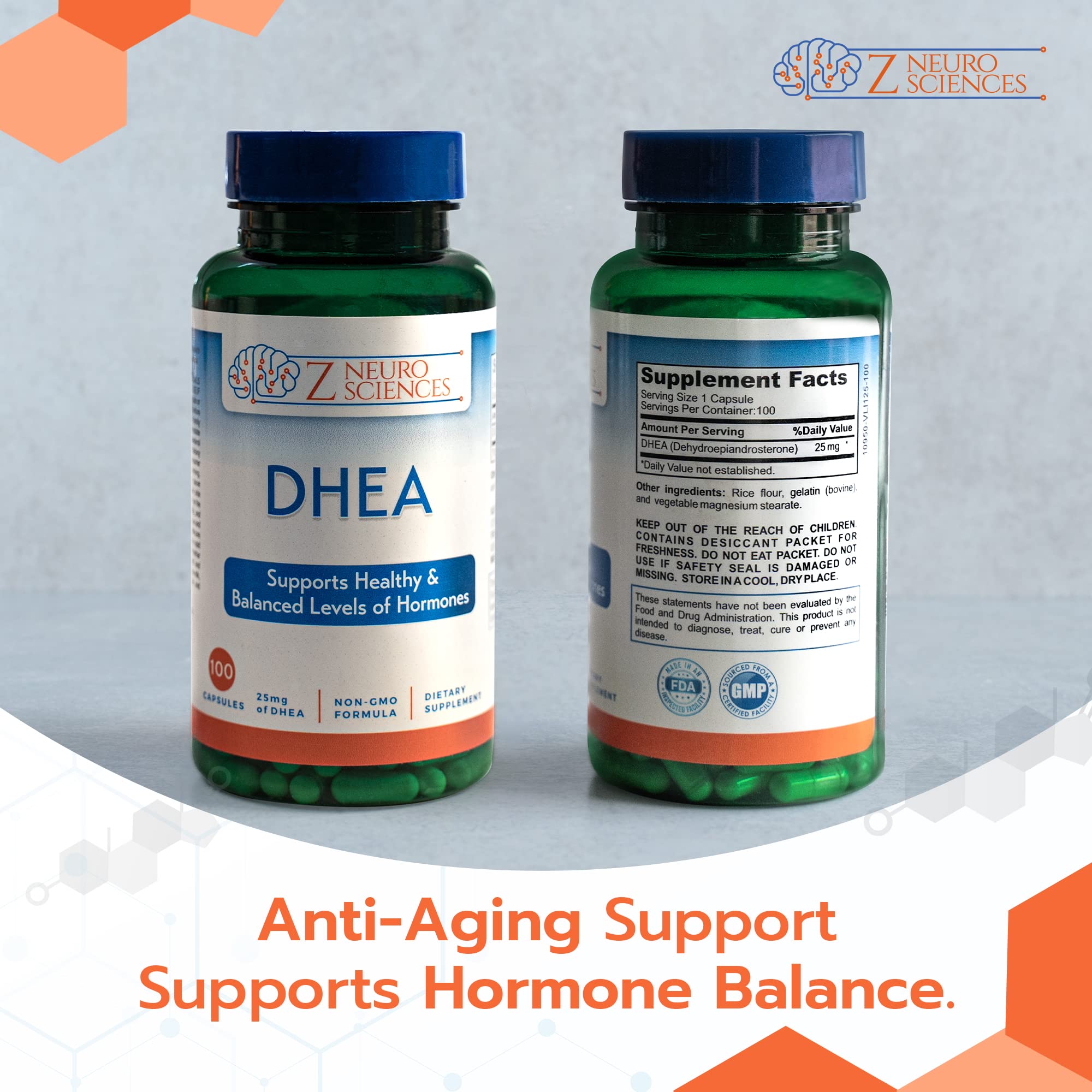 Pure DHEA for improved mental clarity