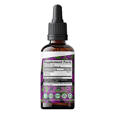 pure elderberry drops for wellness support