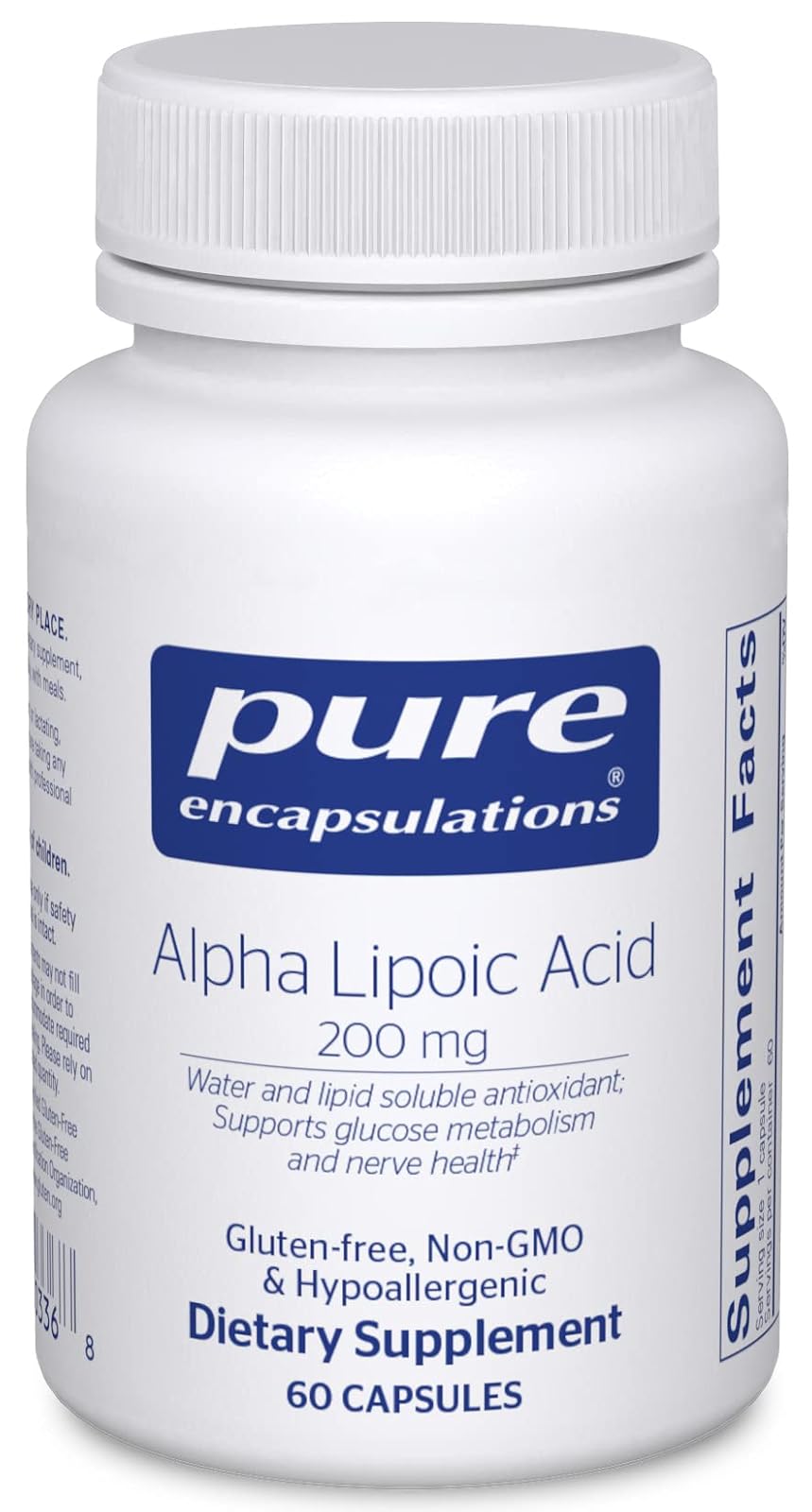 pure encapsulations alpha lipoic acid capsules