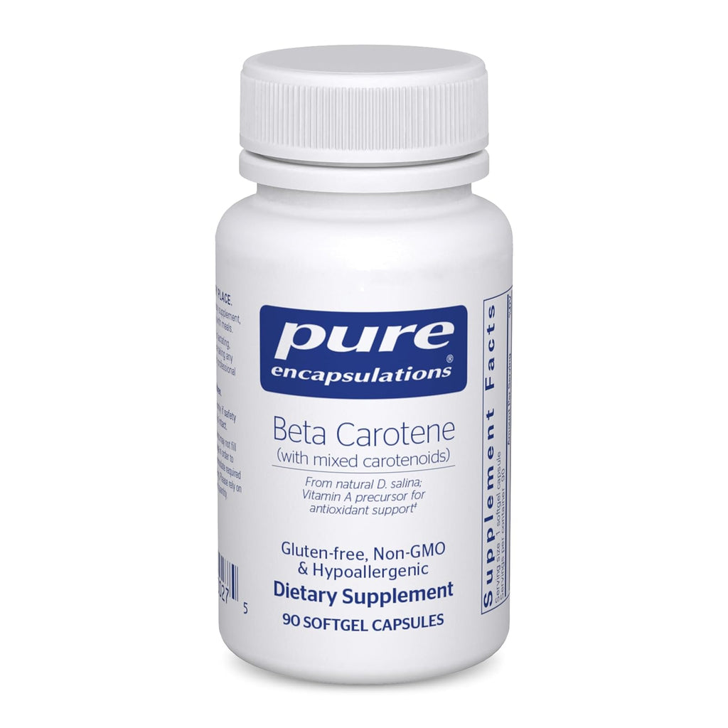 pure encapsulations beta carotene softgels