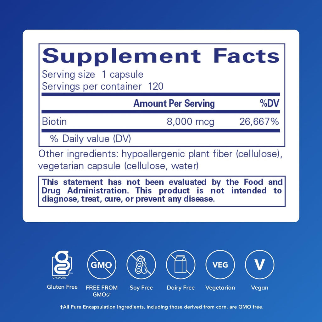 Pure Encapsulations biotin supplement