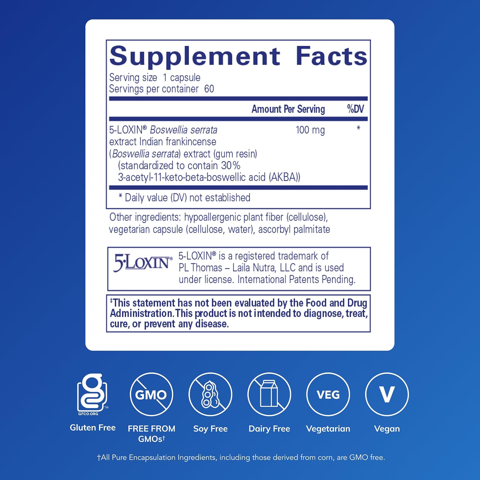 Pure Encapsulations Boswellia capsules