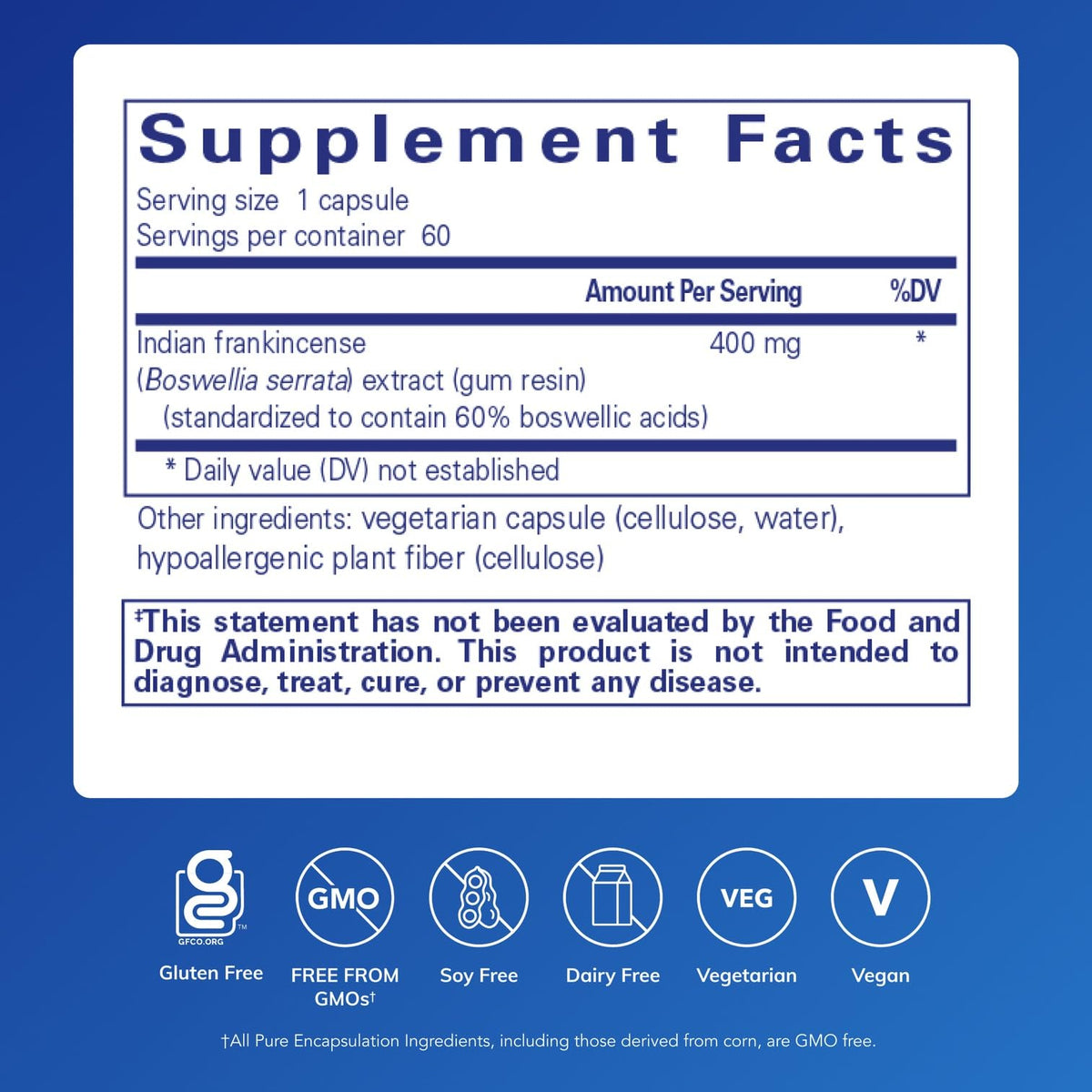 Pure Encapsulations Boswellia capsules