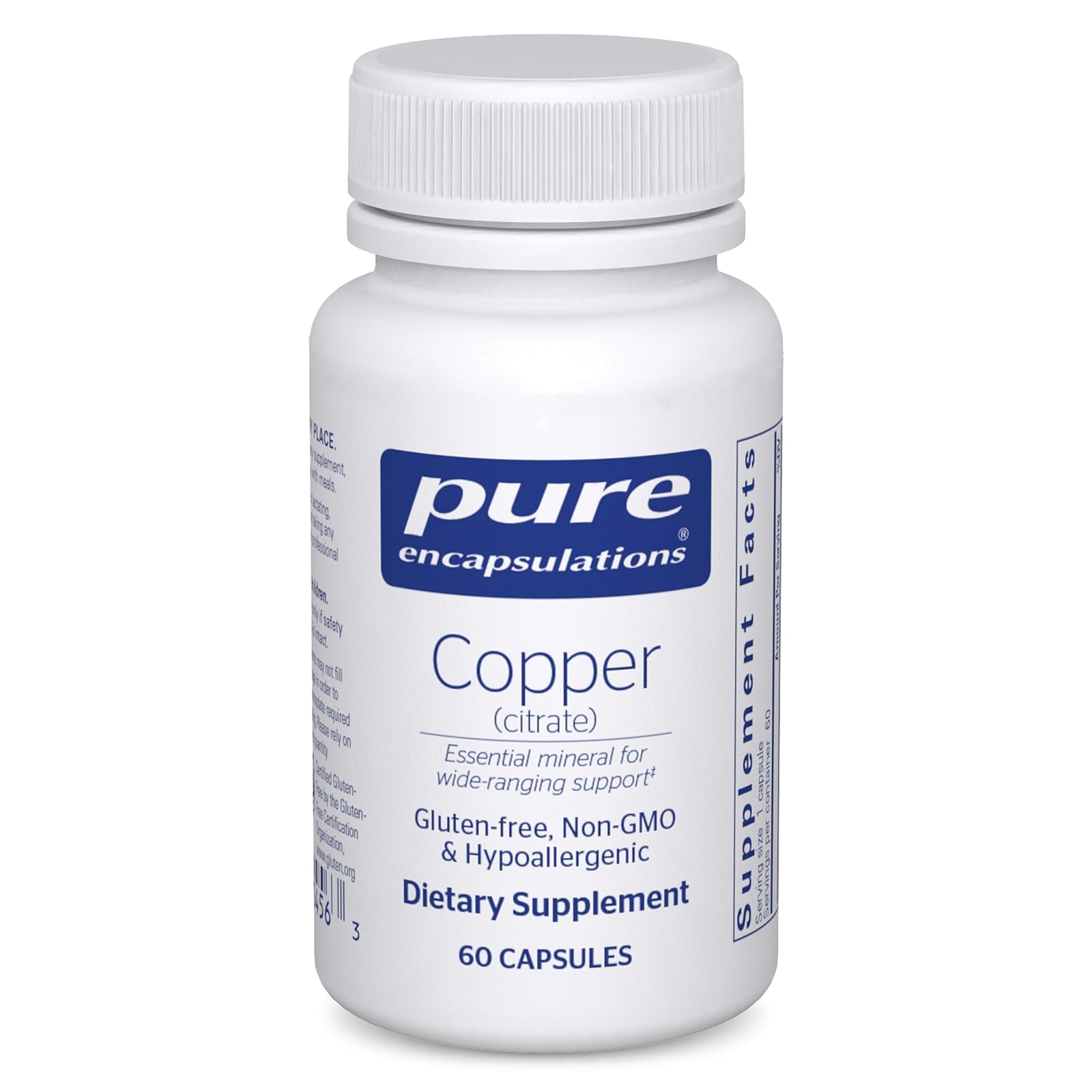 Pure Encapsulations copper citrate capsules