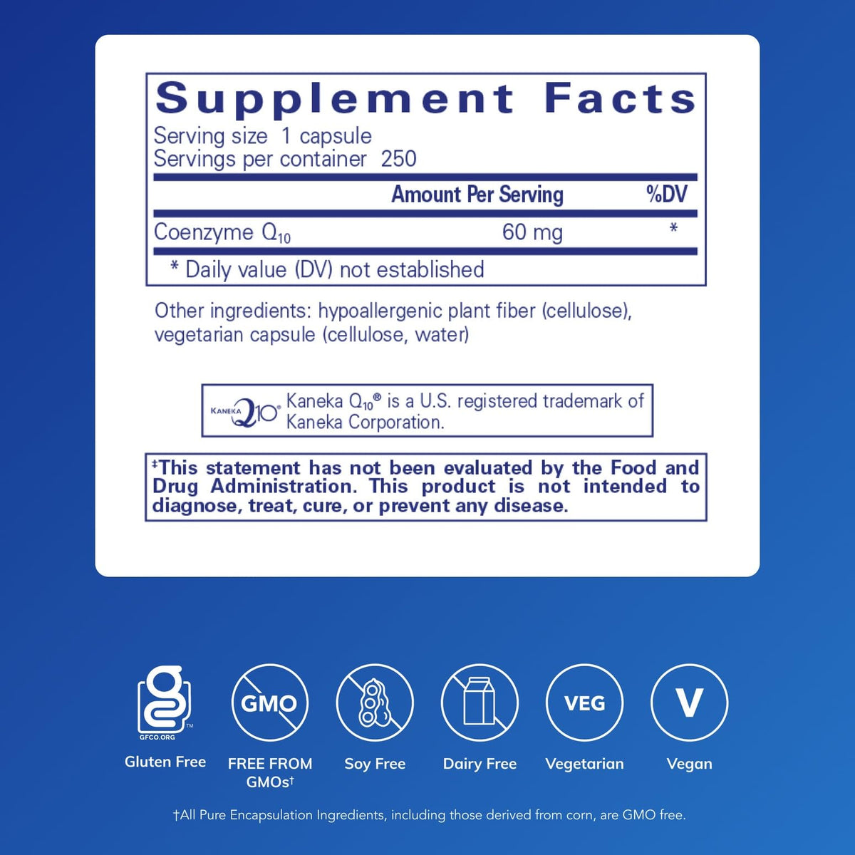 pure encapsulations coq10 60 mg capsules