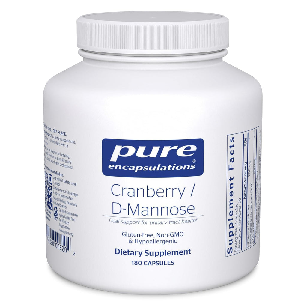 pure encapsulations cranberry d-mannose capsules