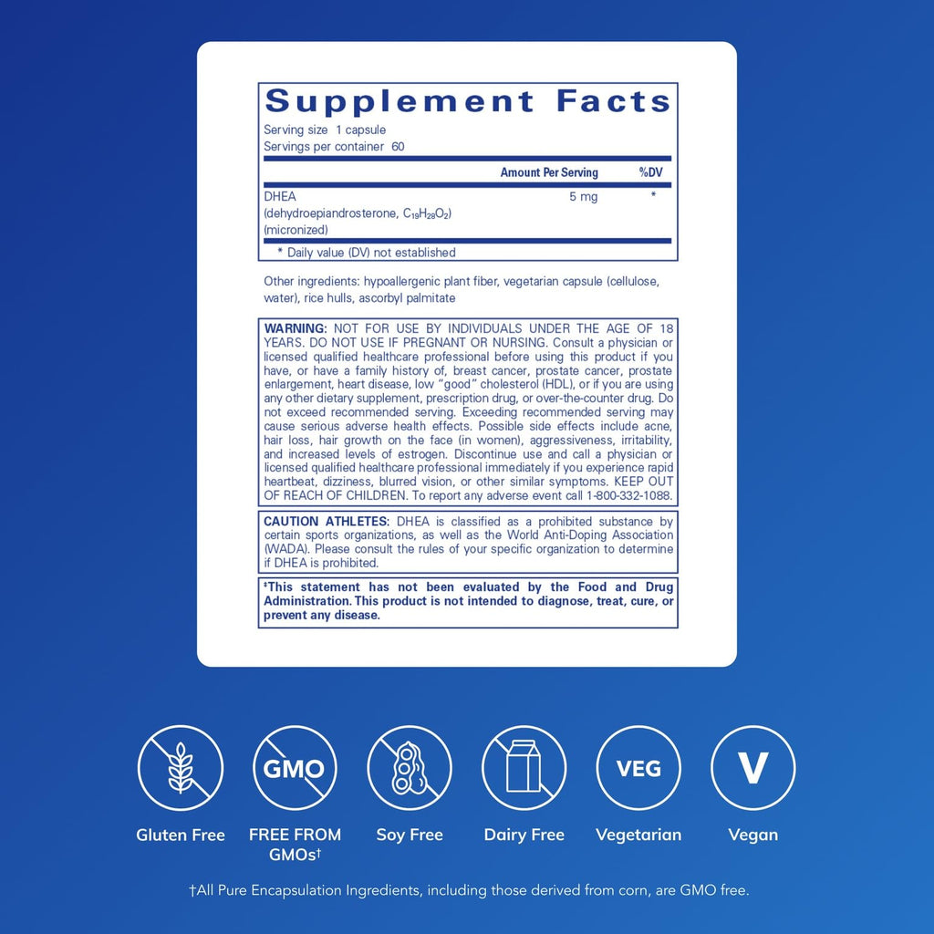 Pure Encapsulations DHEA supplement