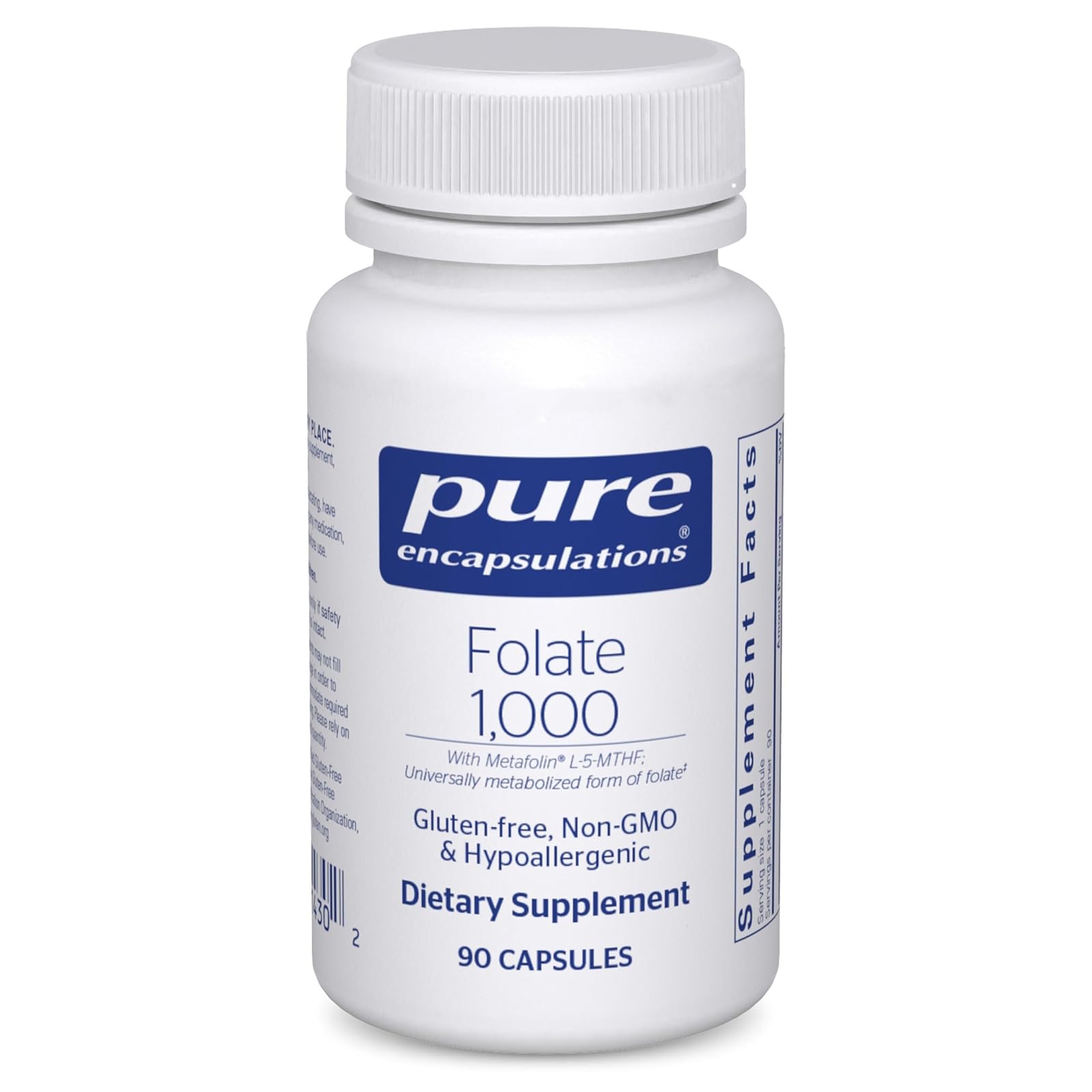 Pure Encapsulations folate 1000 capsules