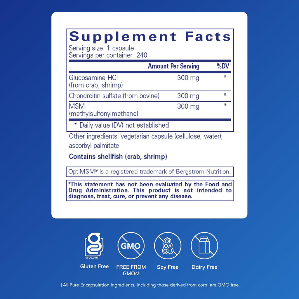 pure encapsulations glucosamine capsules